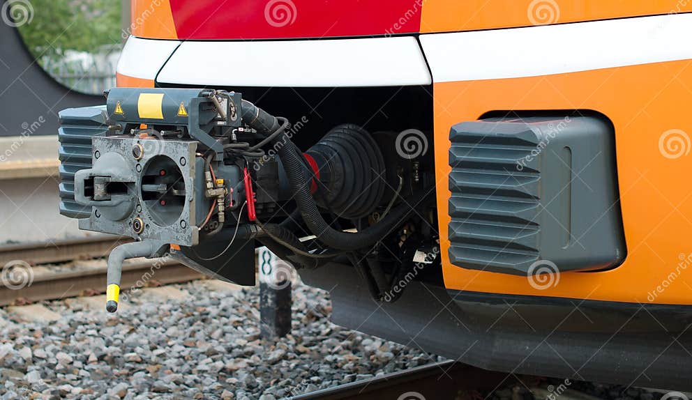 Train coupler. stock image. Image of buffer, connection - 56934033