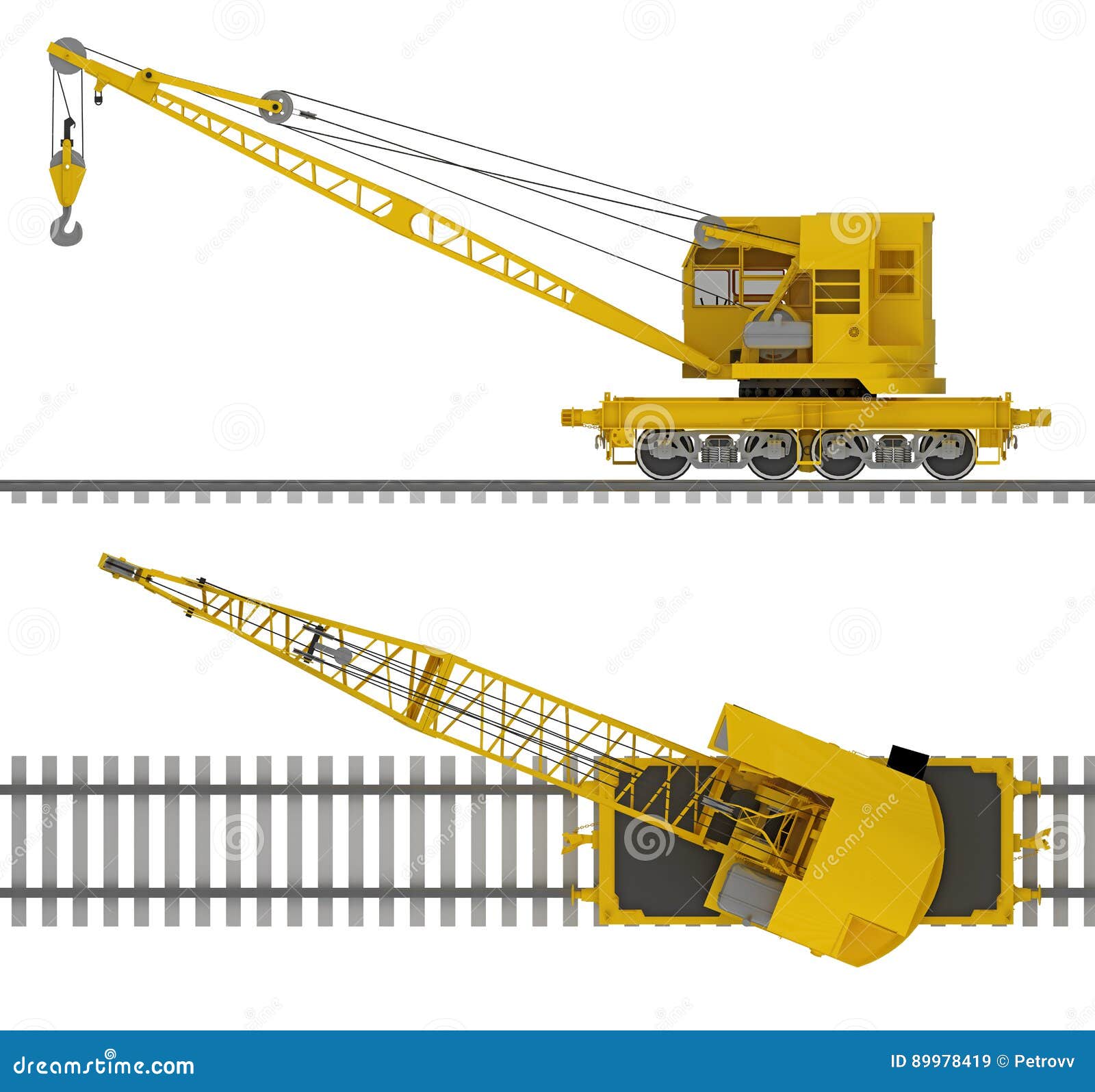 Locomotive Crane Stock Illustrations – 333 Locomotive Crane Stock ...