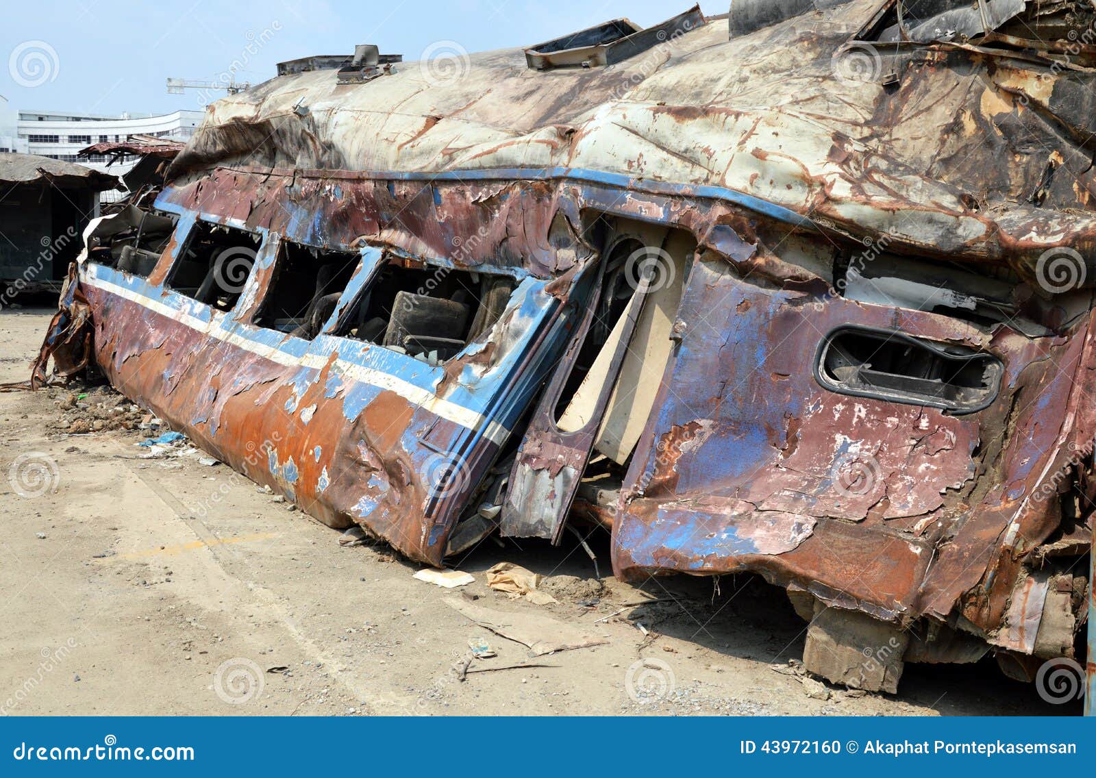 Train crash in accident stock photo. Image of accident - 43972160