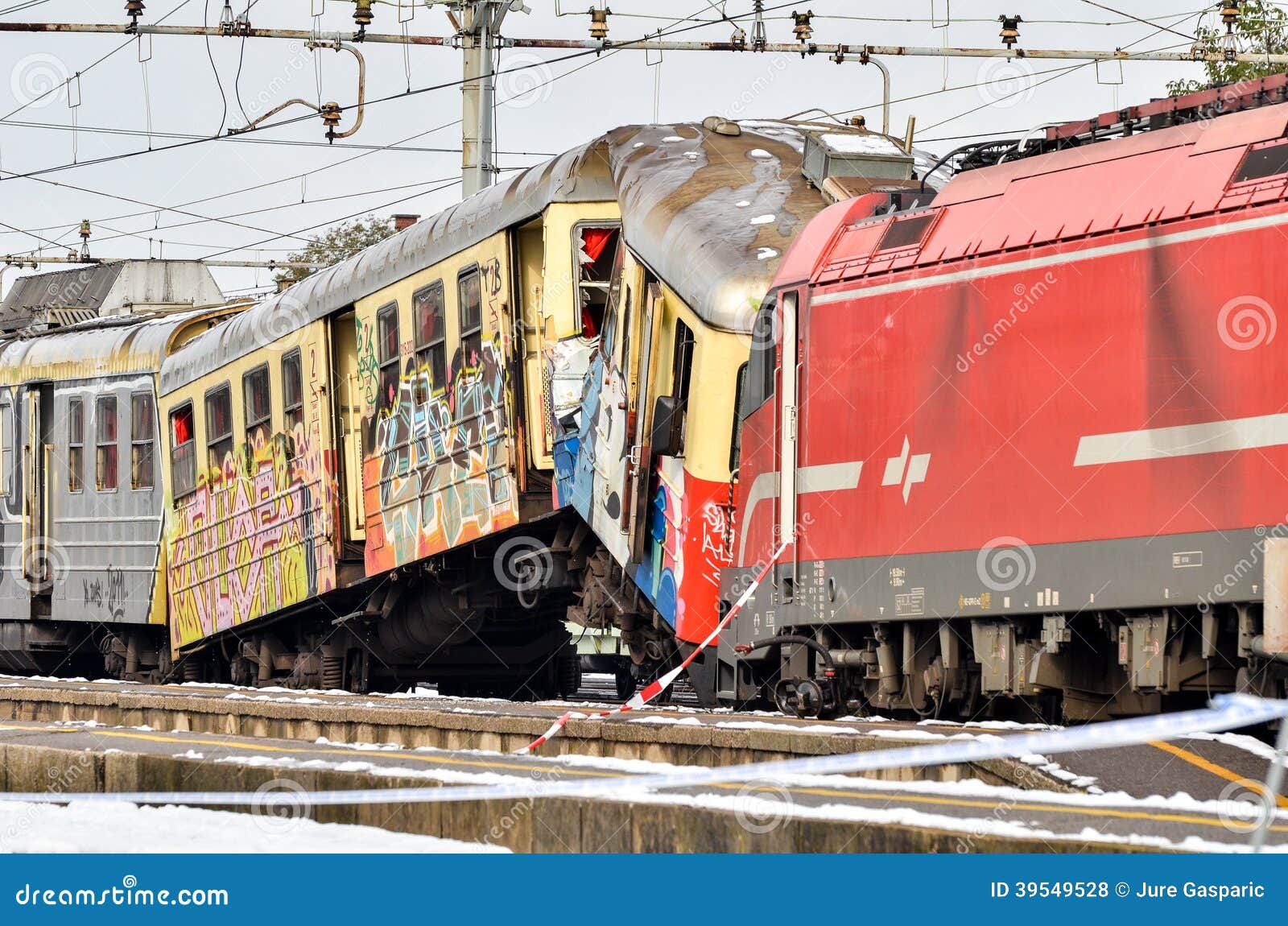 Train crash stock photo. Image of motion, damaged, action - 39549528