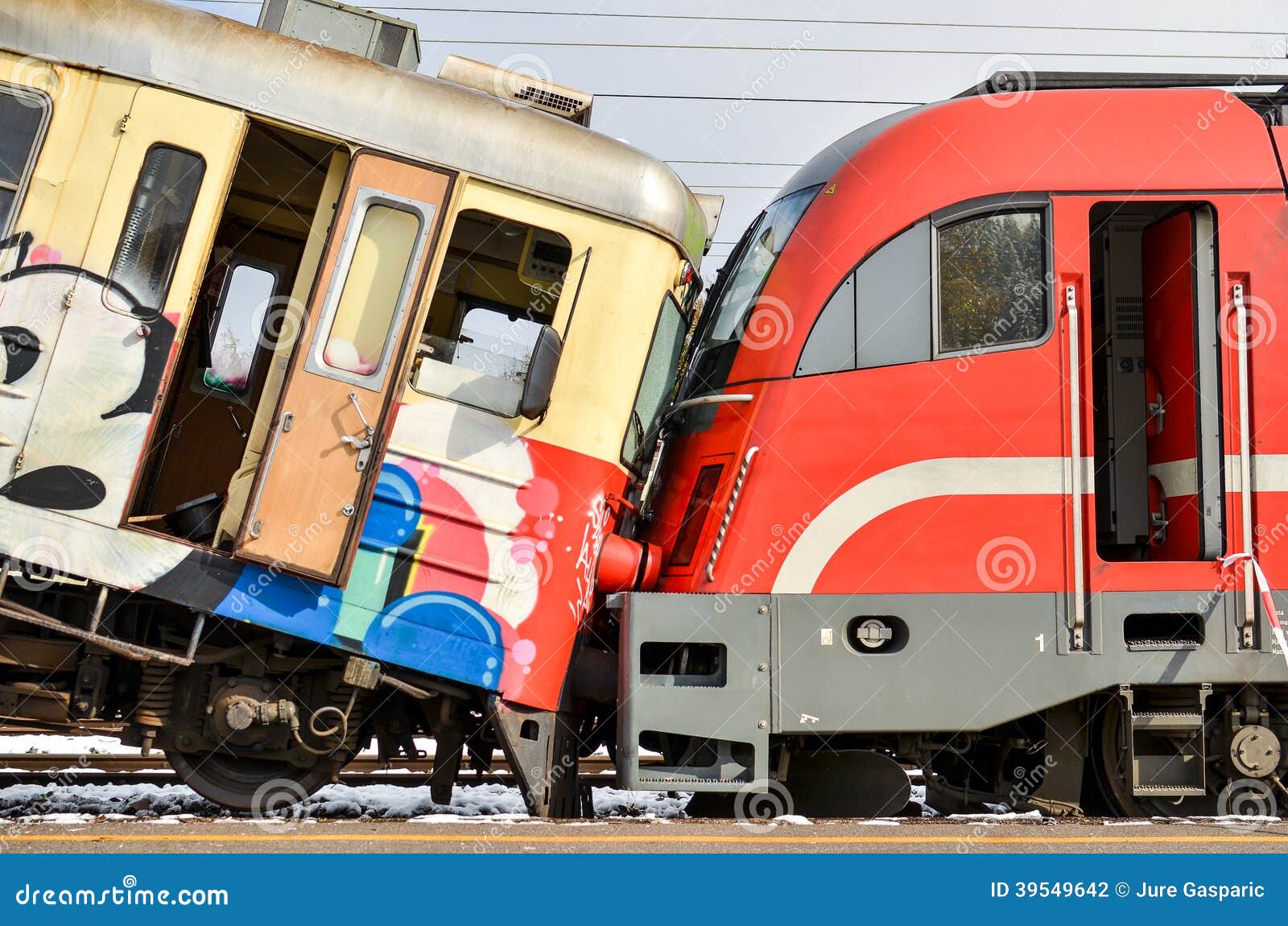 Train crash stock photo. Image of platform, track, raolroad - 39549642
