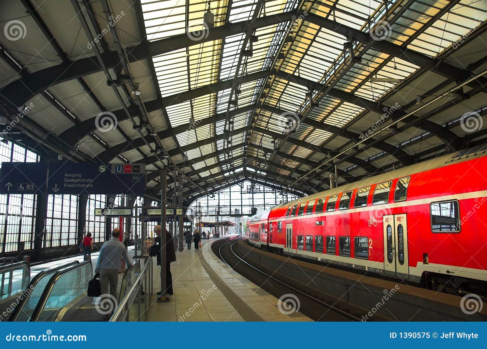 Train departure stock image. Image of light, speed, bahn - 1390575