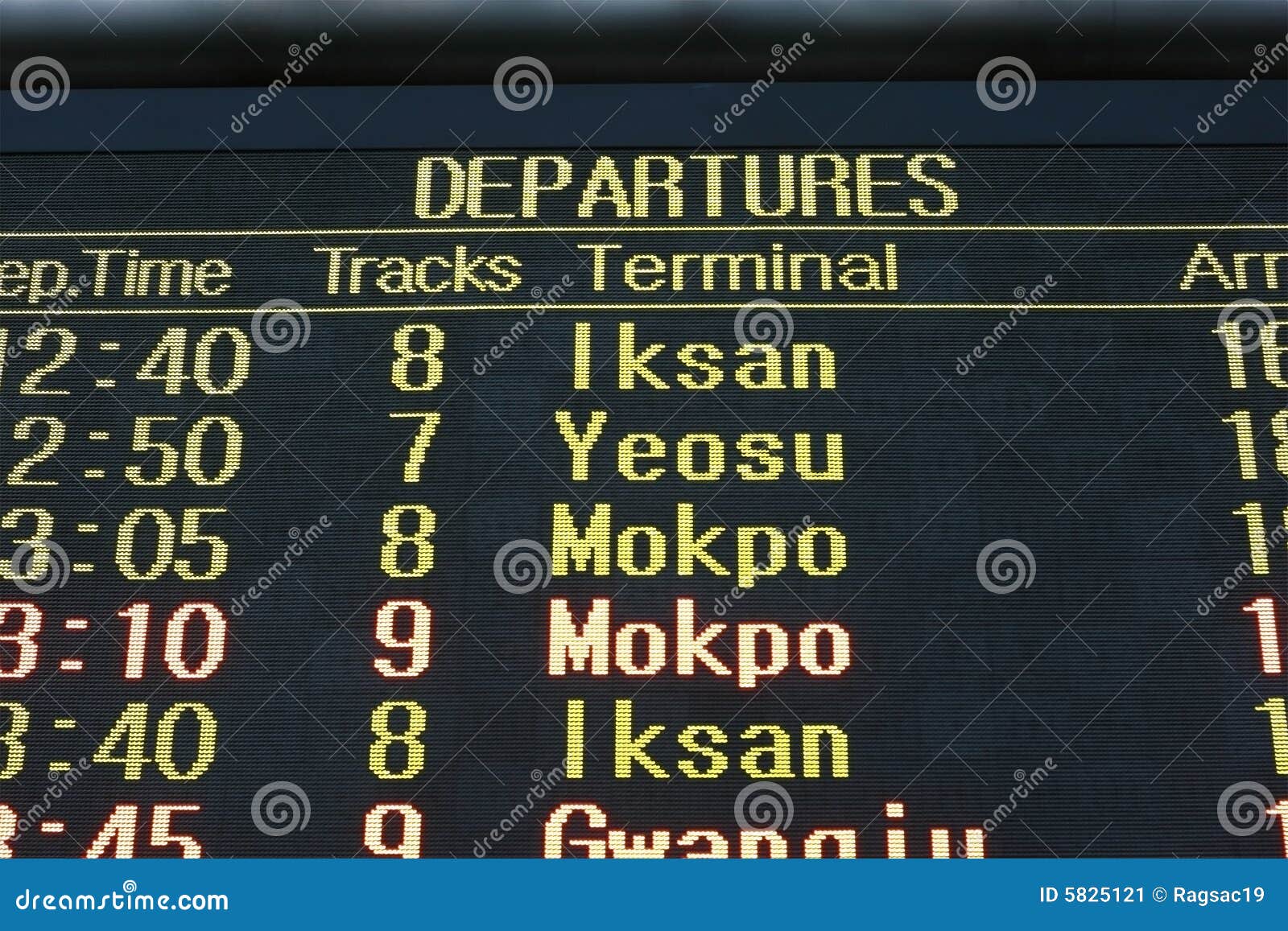 Train Departures stock image. Image of board, tracks, boarding - 5825121