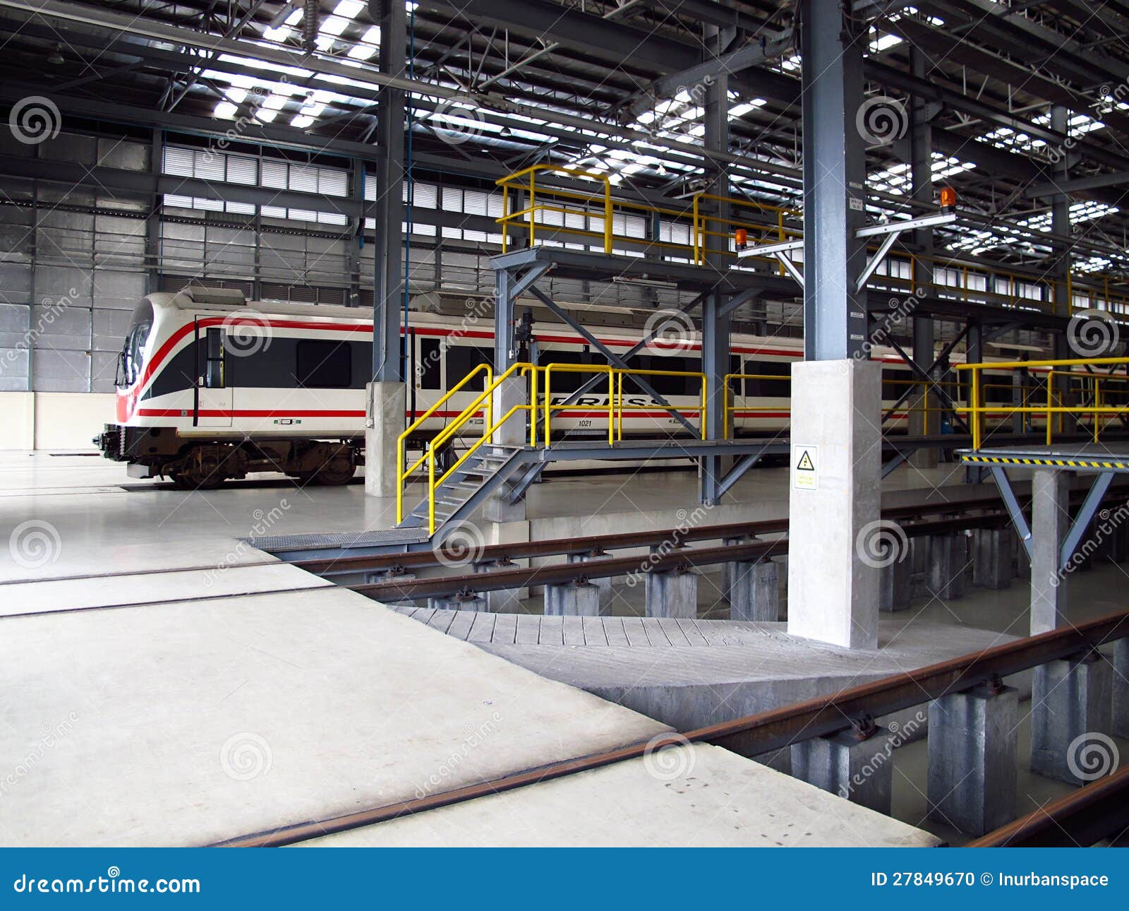 Train in Depot of Electricity Train . Stock Photo - Image of railroad ...