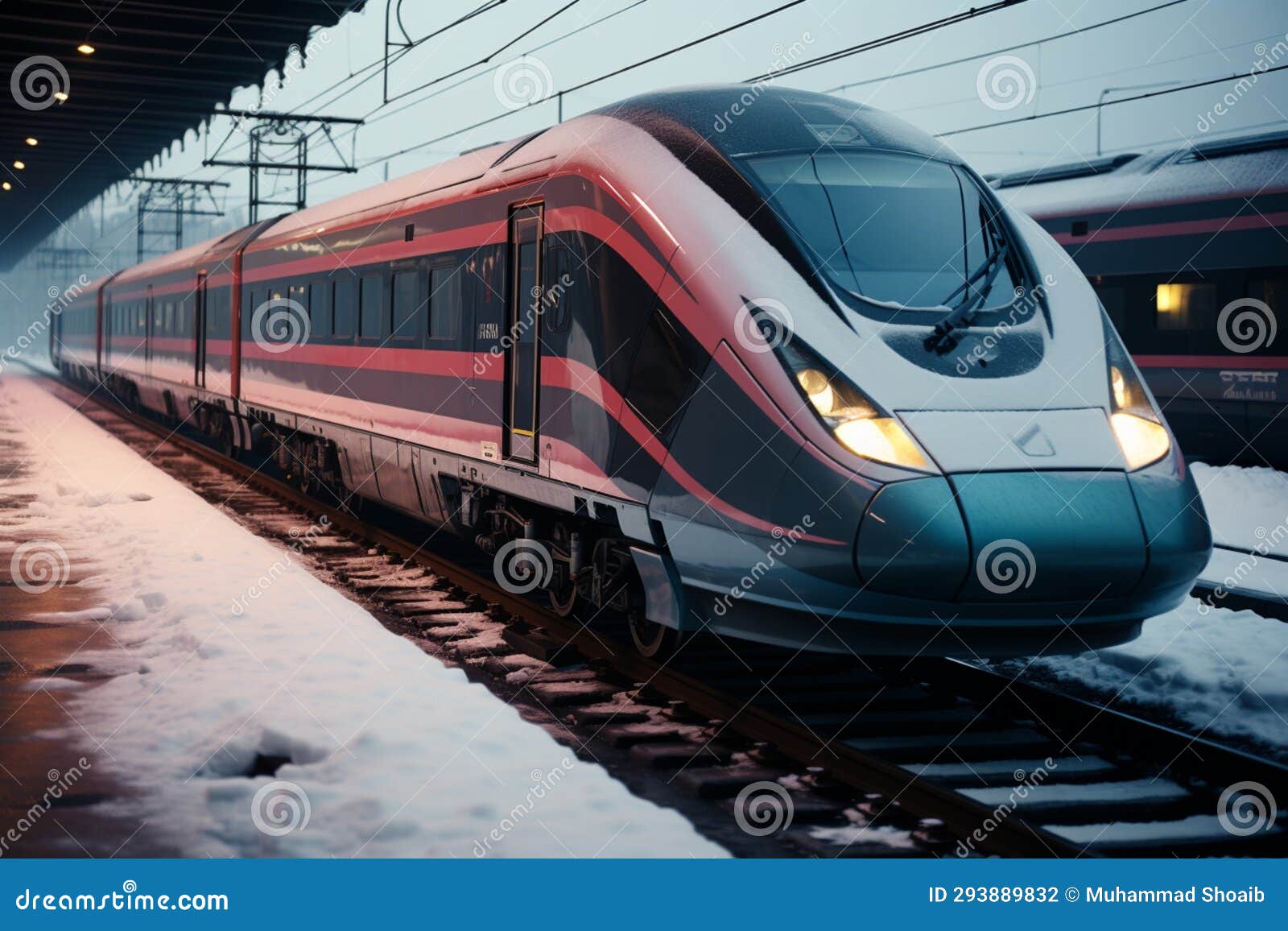 Train Designed for Speed and Efficiency, Known As the Express Train ...