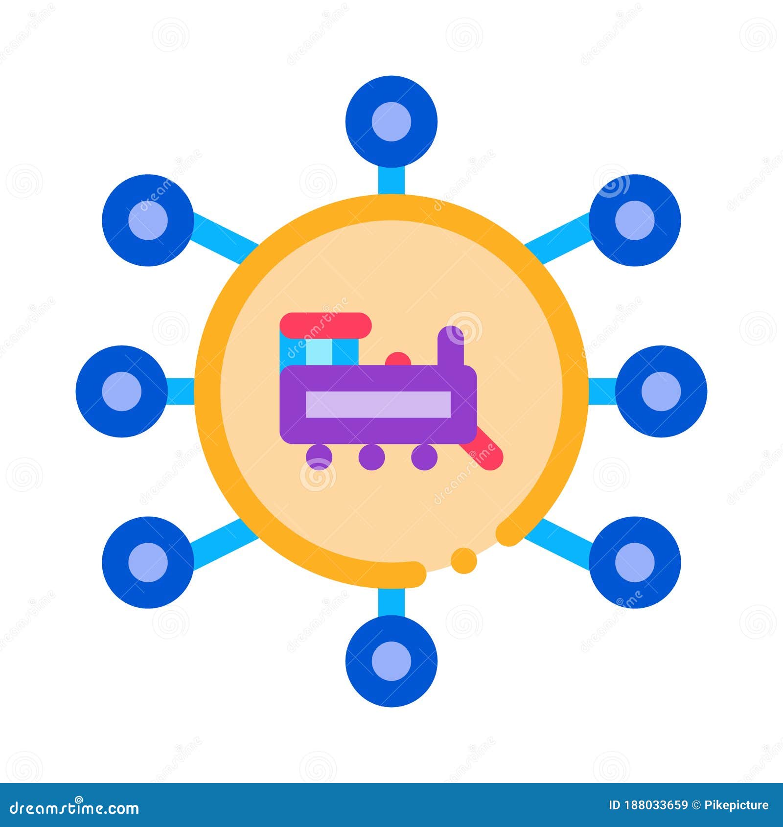 Train Direction Icon Vector Outline Illustration Stock Vector ...