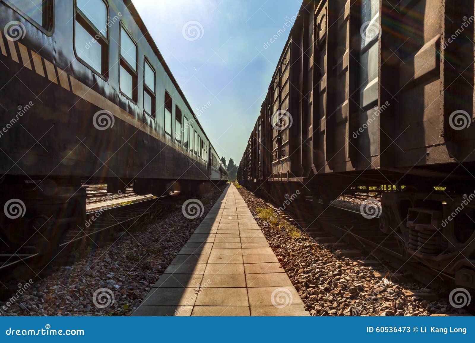 Train stock image. Image of line, perspective, wait, traffic - 60536473