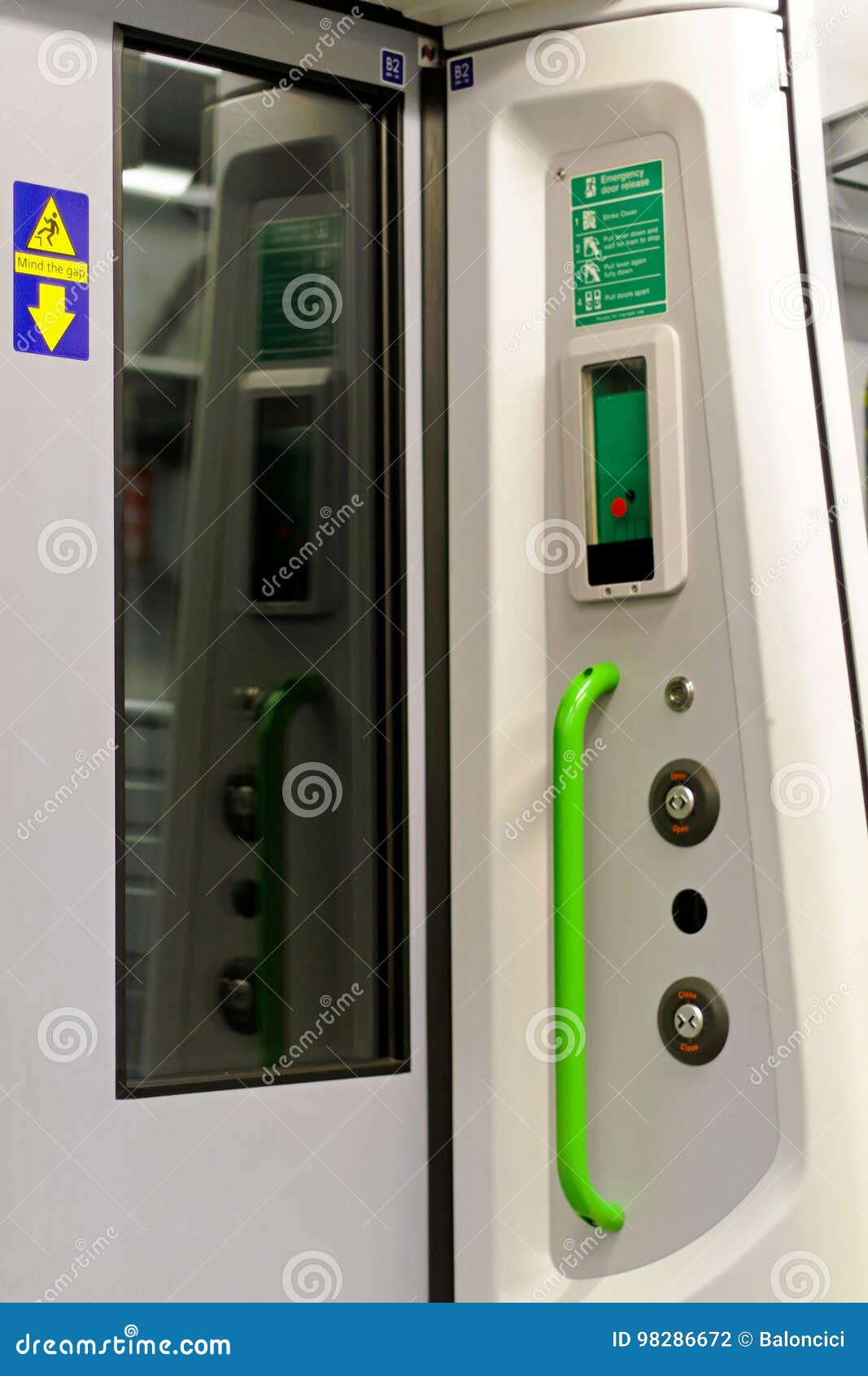 Train door stock photo. Image of handle, automatic, transportation ...