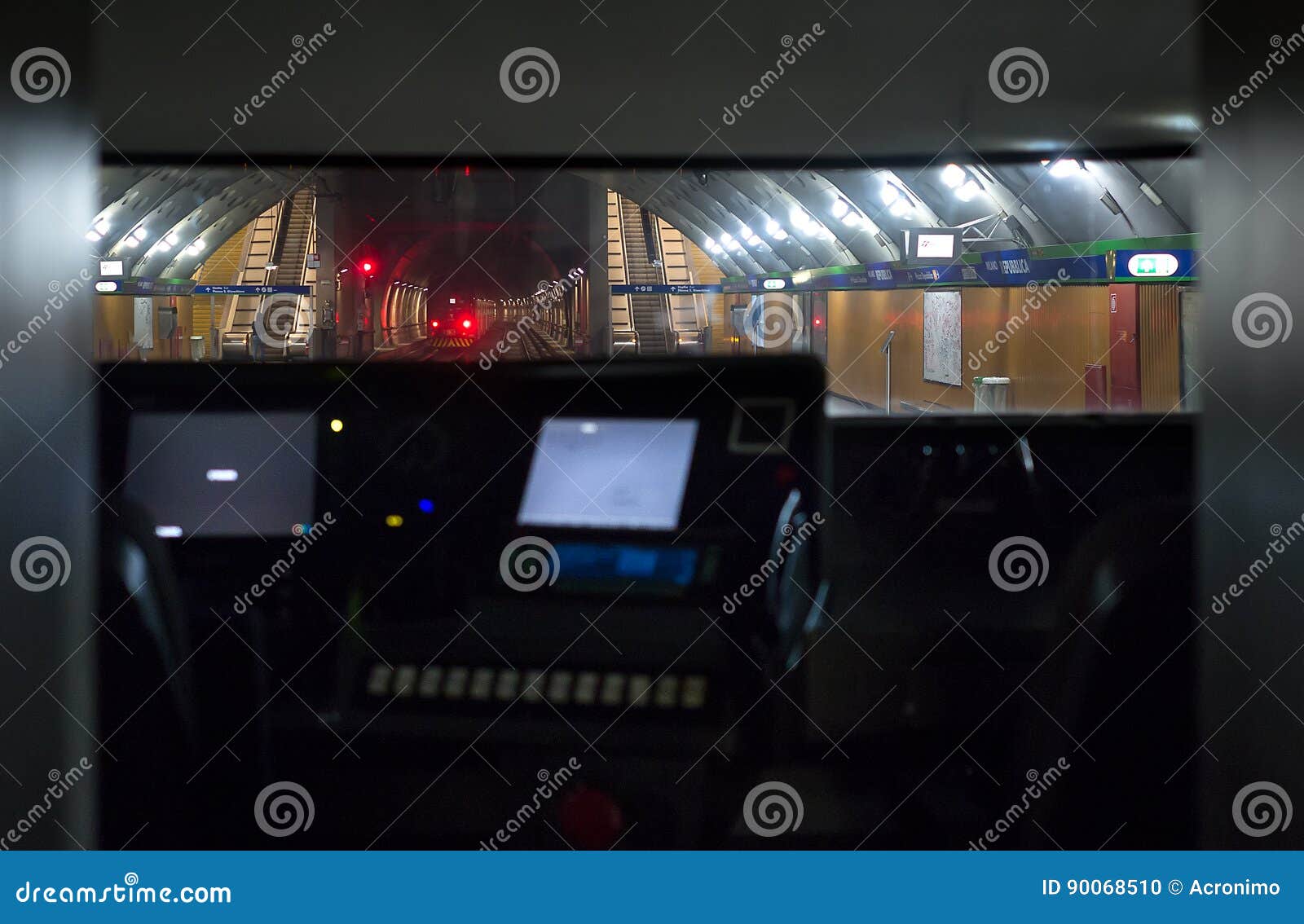 Train driver cabine stock photo. Image of home, controls - 90068510
