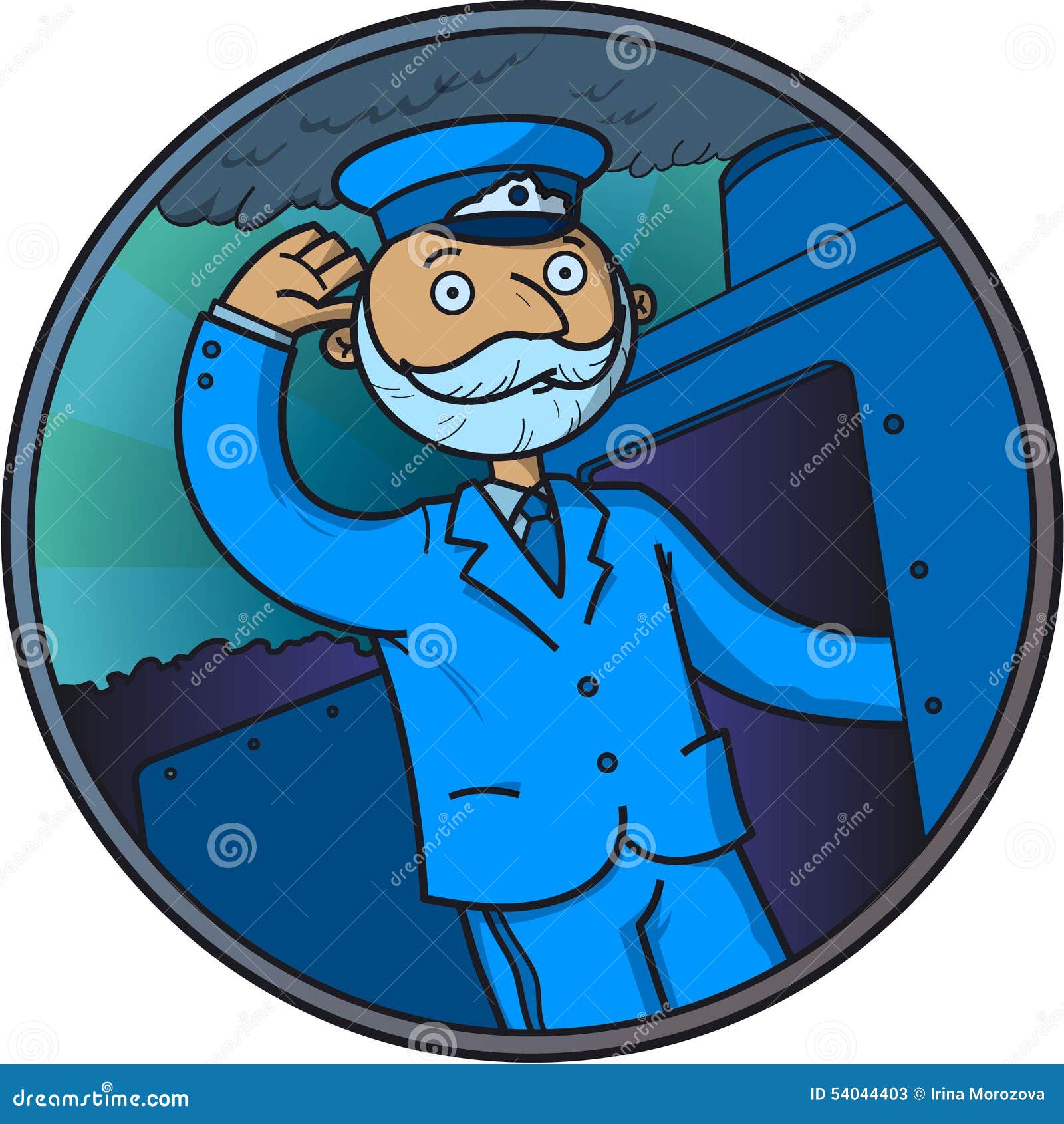 Train driver stock vector. Illustration of driver, background - 54044403