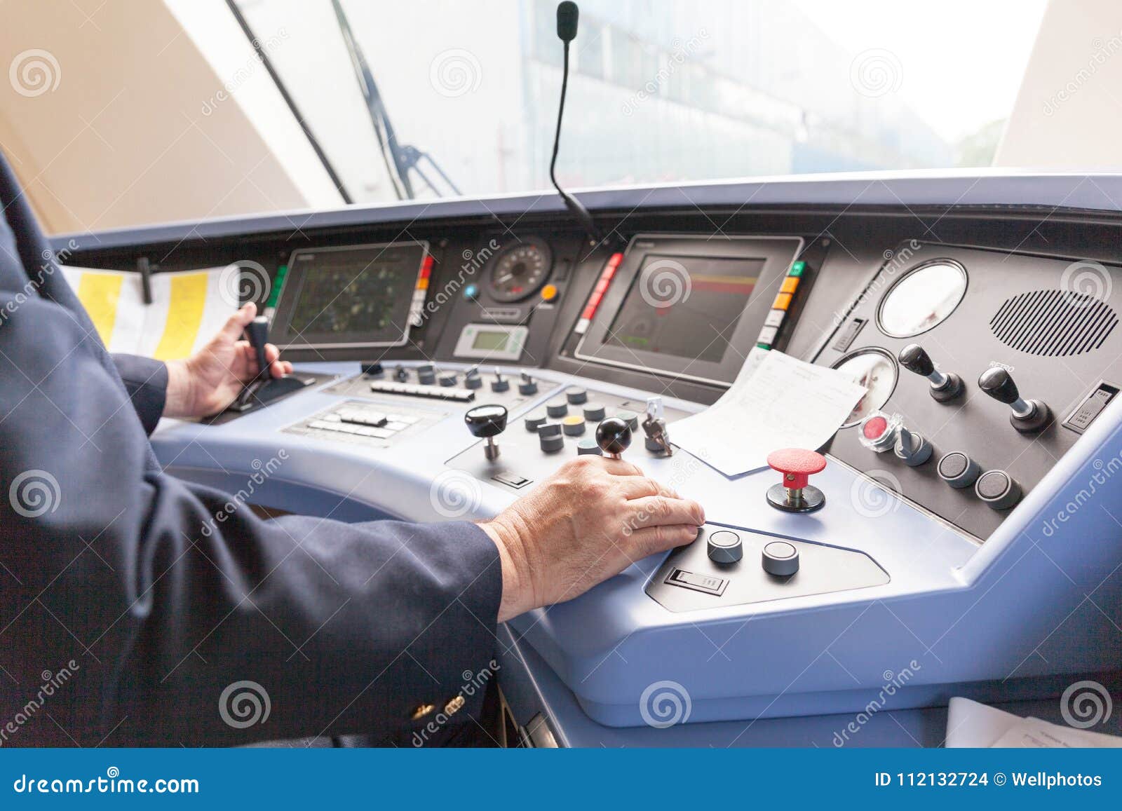 Train driver. Loco pilot. stock photo. Image of control - 112132724