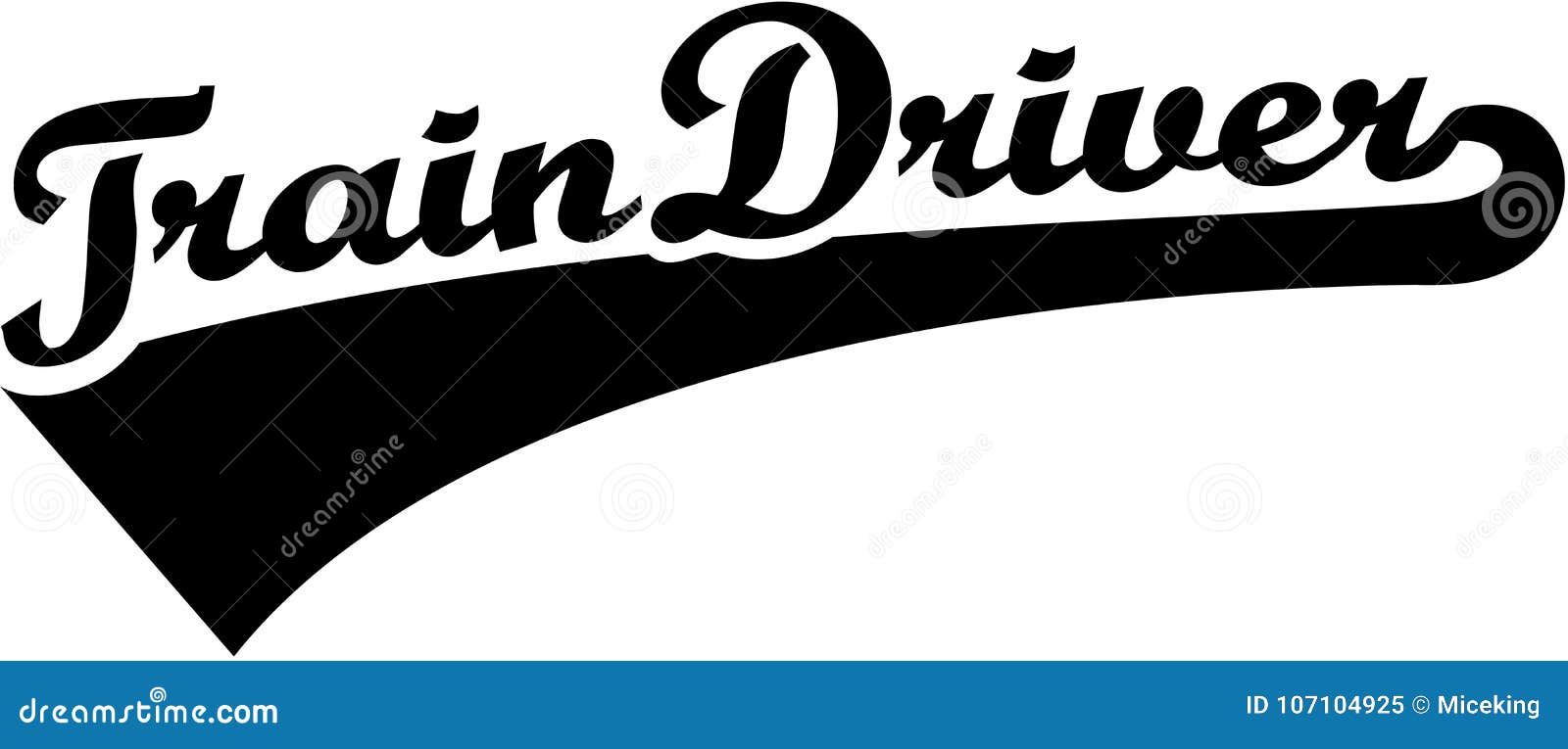 Train driver retro word stock vector. Illustration of locomotive ...