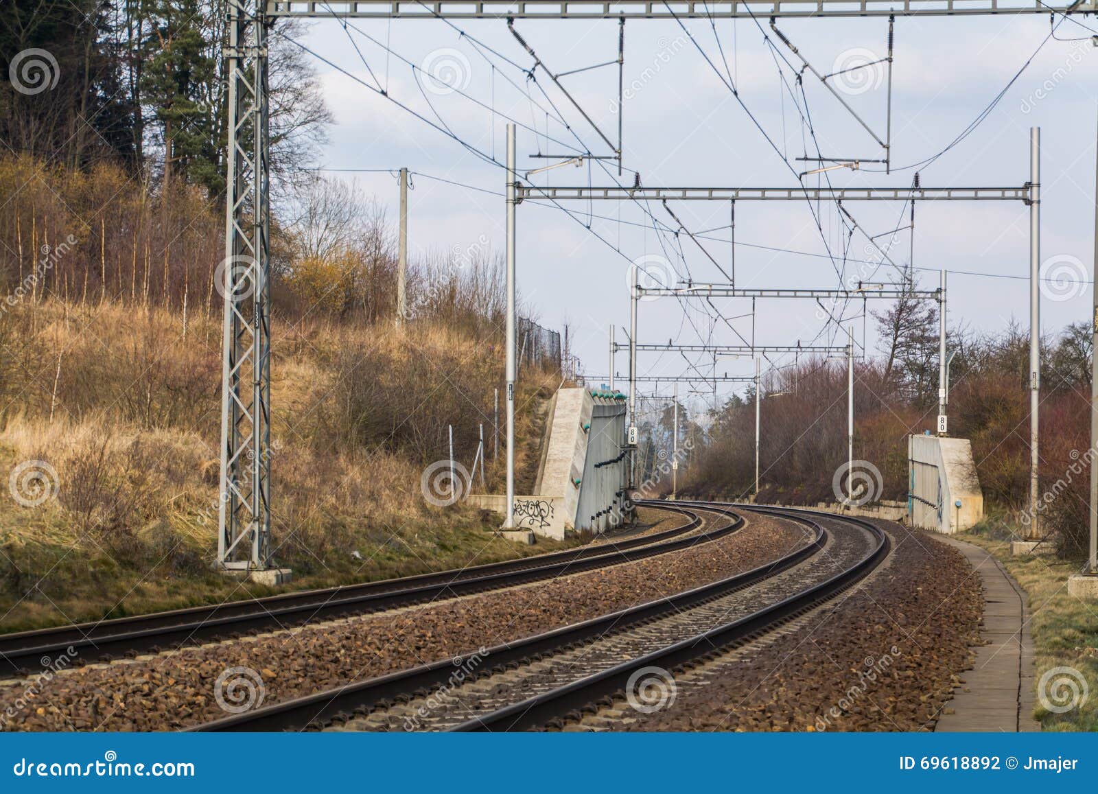 Train electric way bridge stock photo. Image of national - 69618892