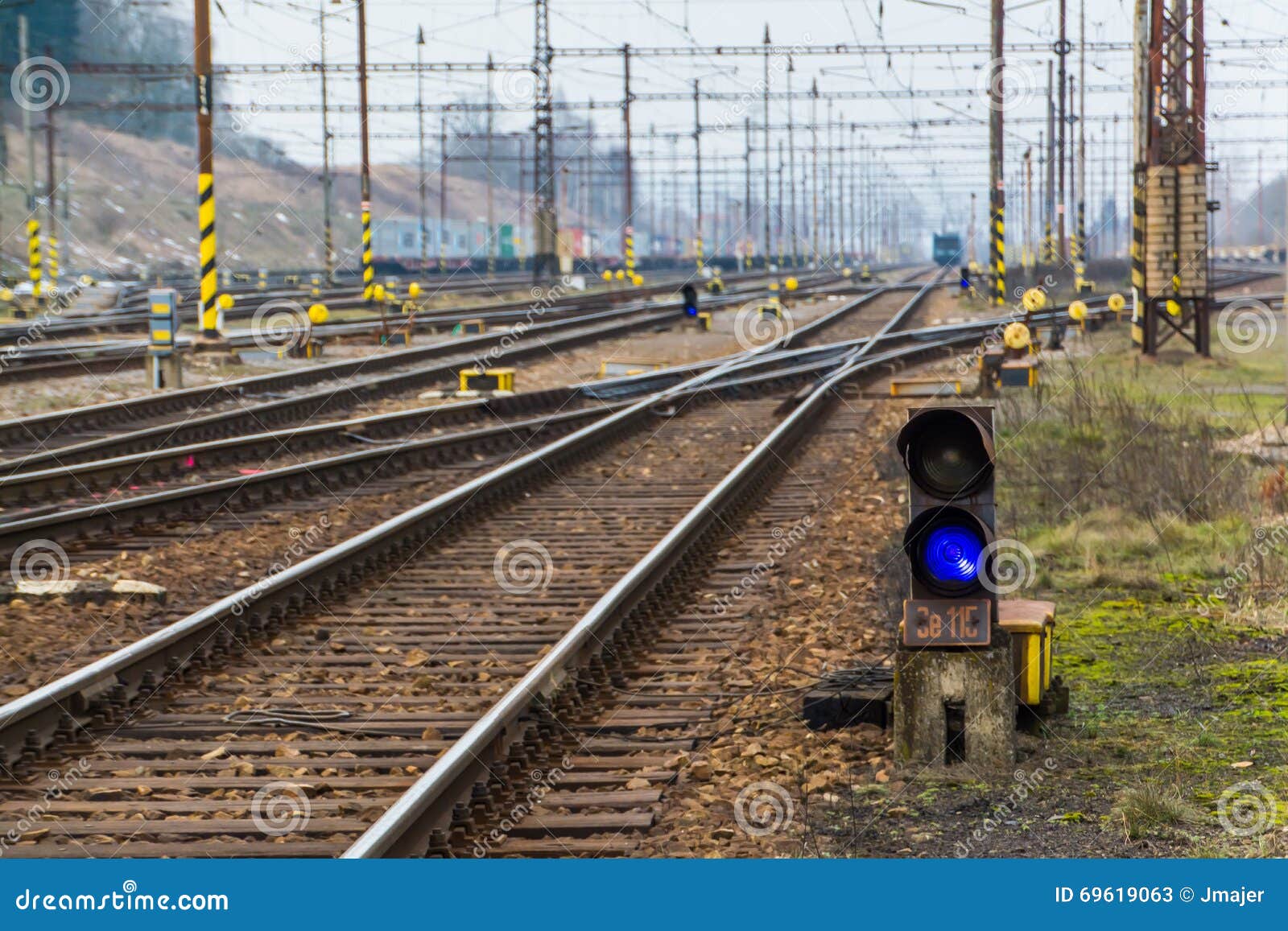 Train electric way bridge stock image. Image of business - 69619063