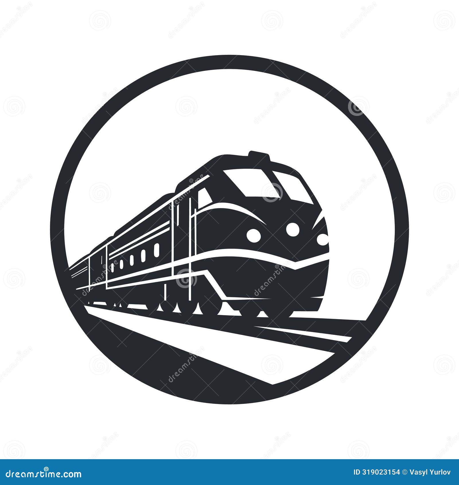 Train Emblem, Logo, Icon. Vector Stock Vector - Illustration of design ...