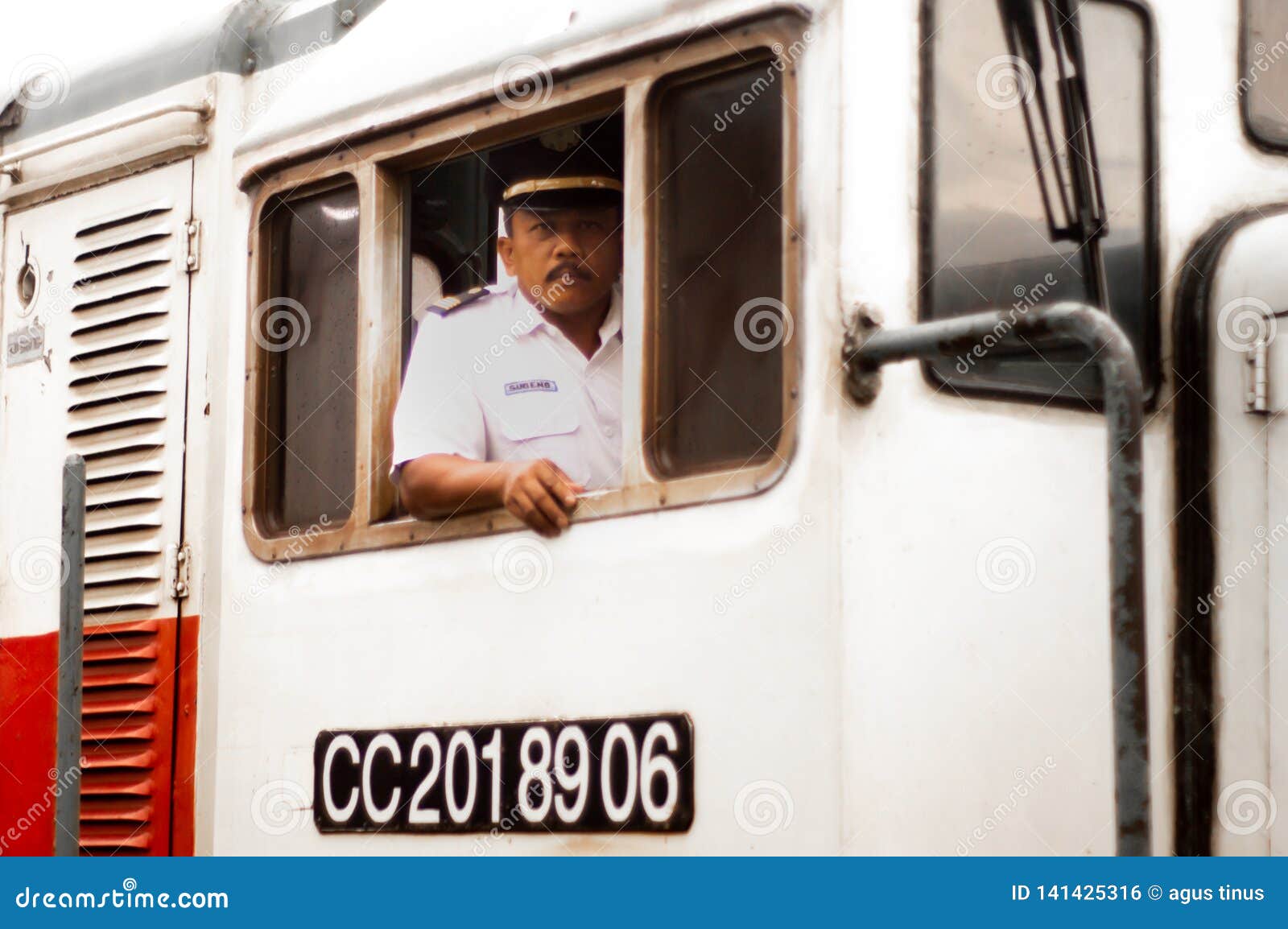 Controlling The Locomotive For Switching The Railway Editorial Image ...