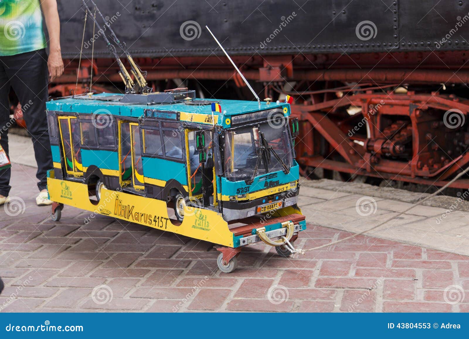Trolleybus Handmade Dummy at a Train Exhibition Editorial Stock Photo ...