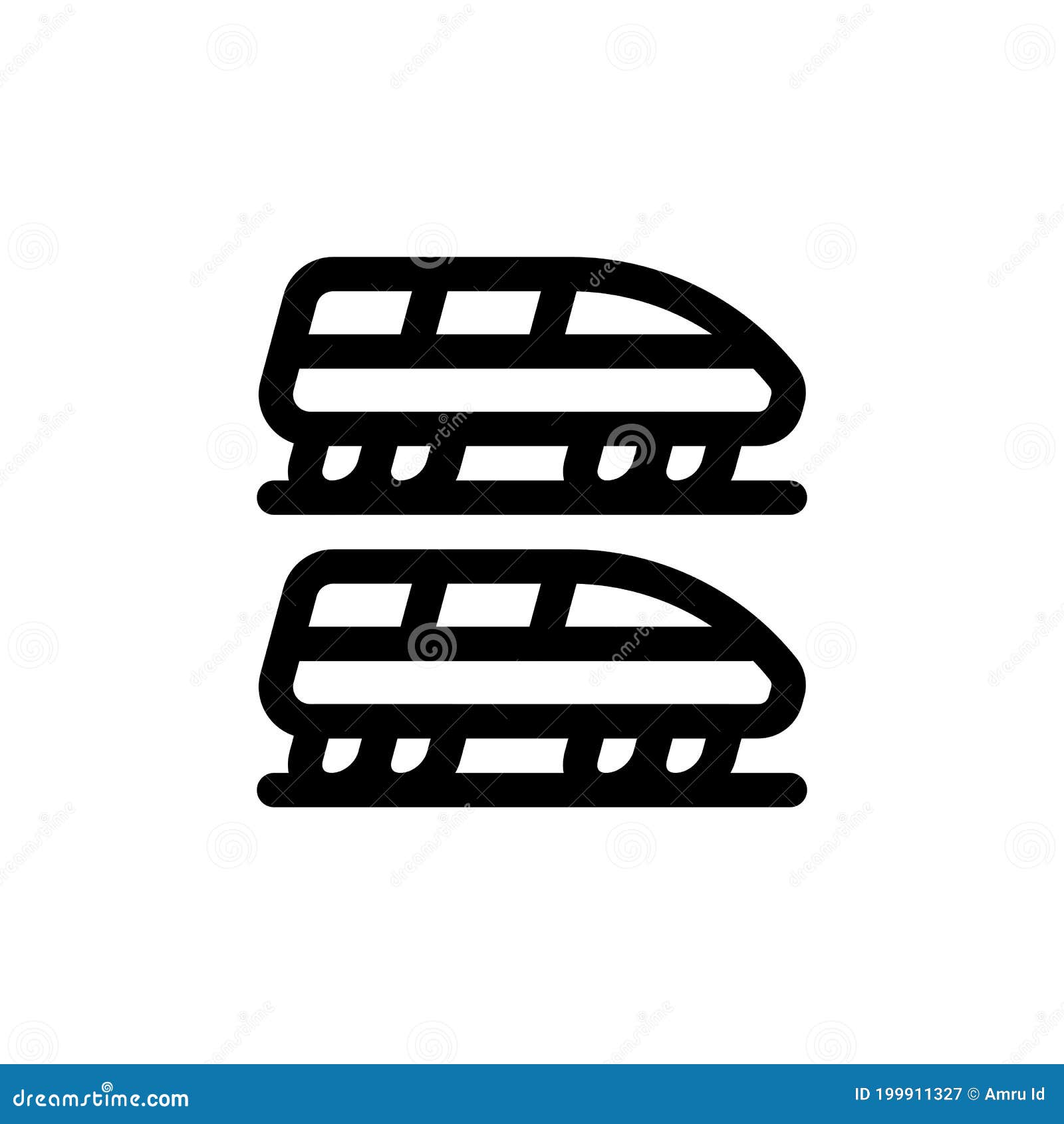 Train Express Speed Transportation Icon, Logo, Vector Stock ...