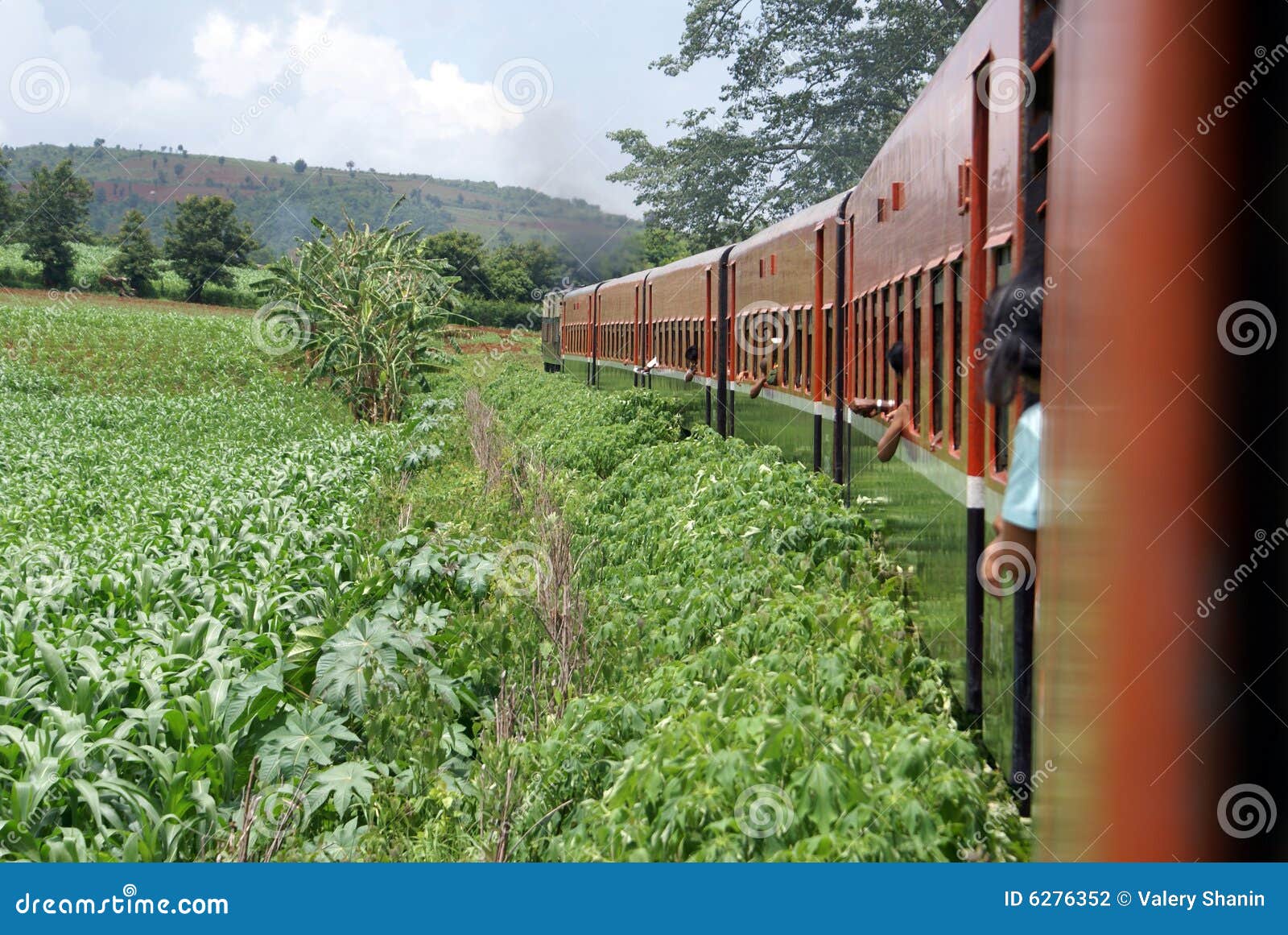 Train and field stock photo. Image of schedule, railroad - 6276352