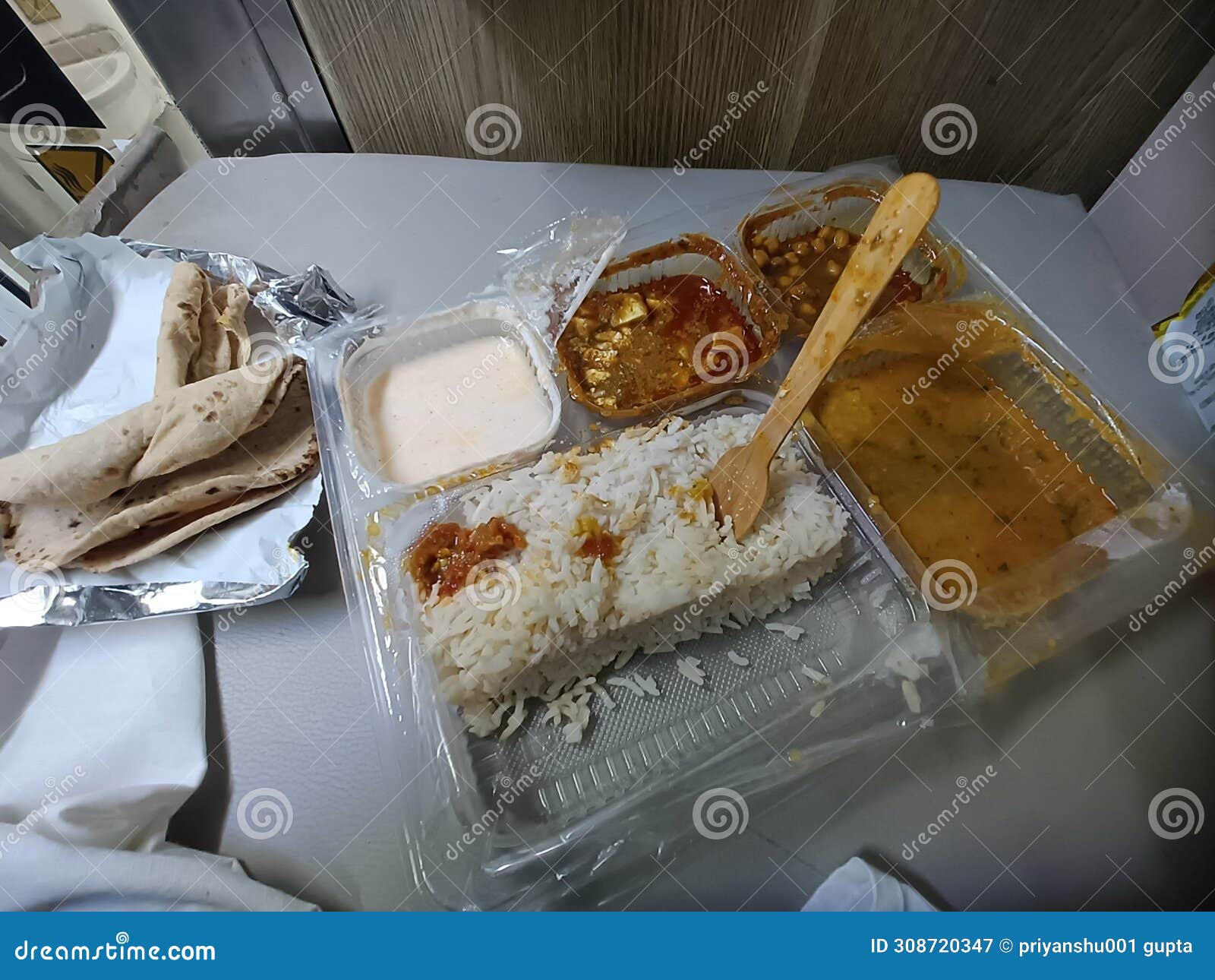 Train Food Indian Railway Food Plate Train Stock Image - Image of ...