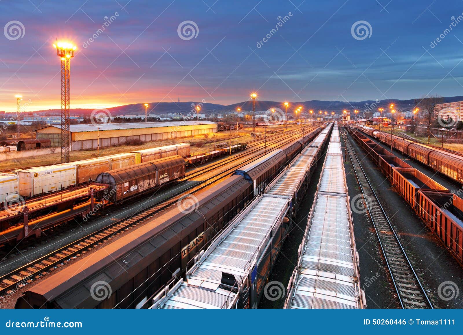 Train Freight - Cargo Railroad Industry Stock Photo - Image of goods ...