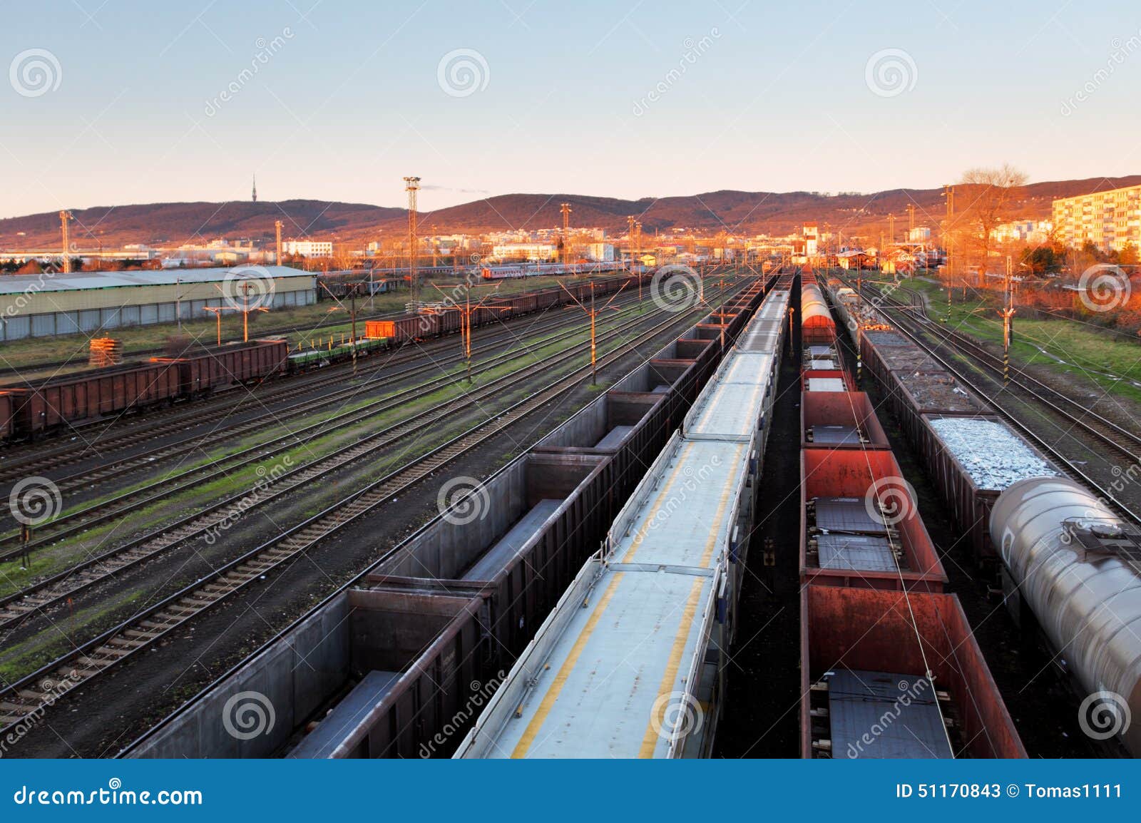 Train Freight Transportation Platform - Cargo Transit Stock Image ...