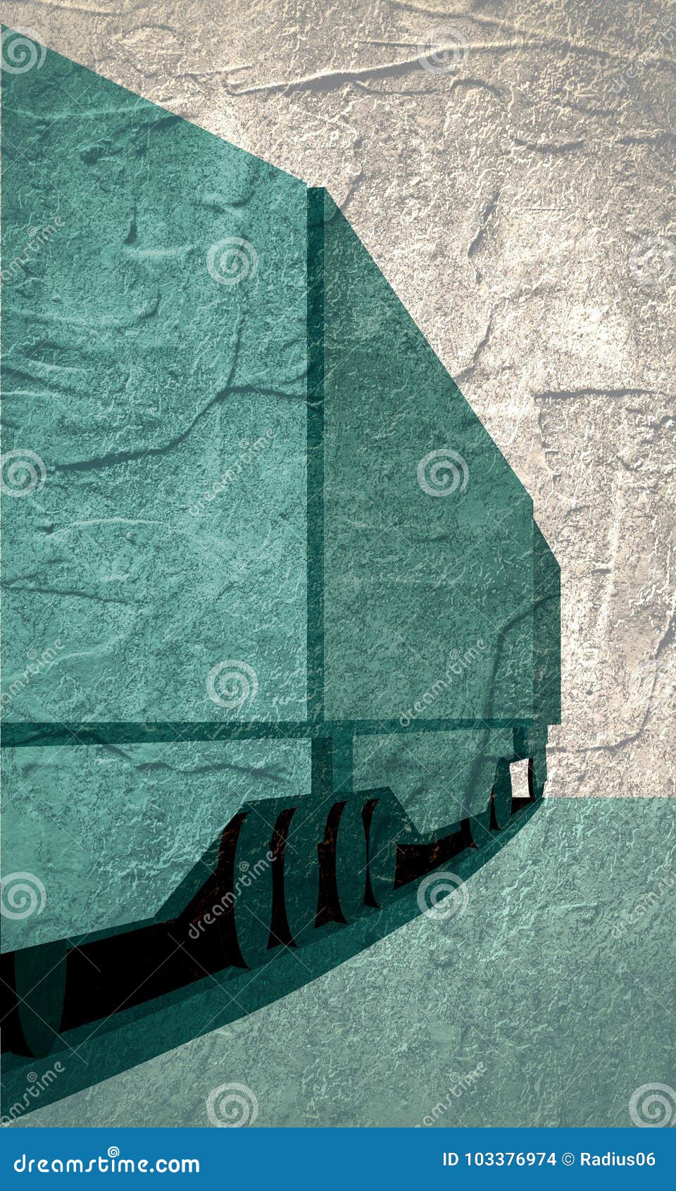 Train Freight Transportation Stock Illustration - Illustration of ...