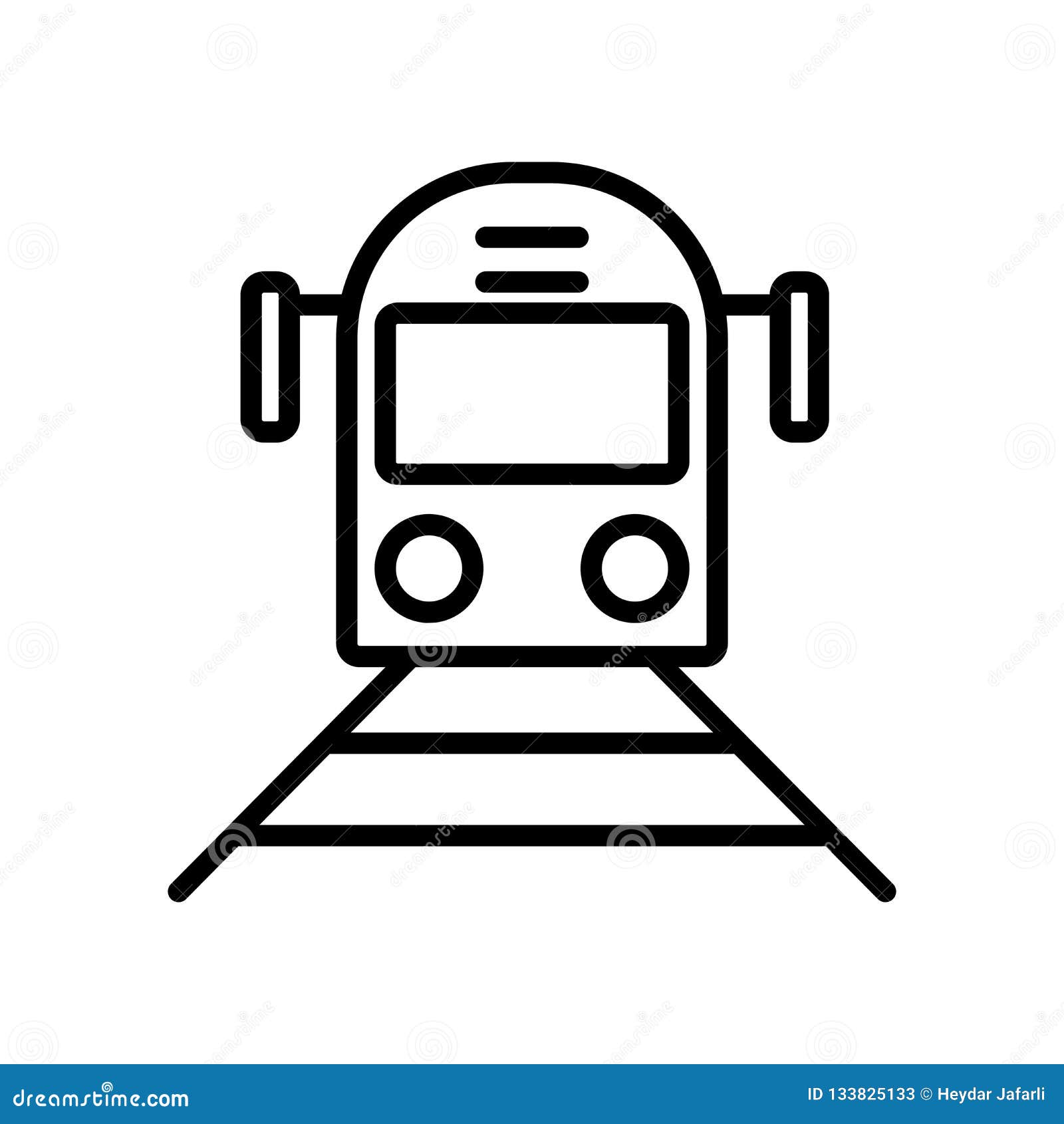 Train Front View Icon Vector Isolated on White Background, Train Stock ...