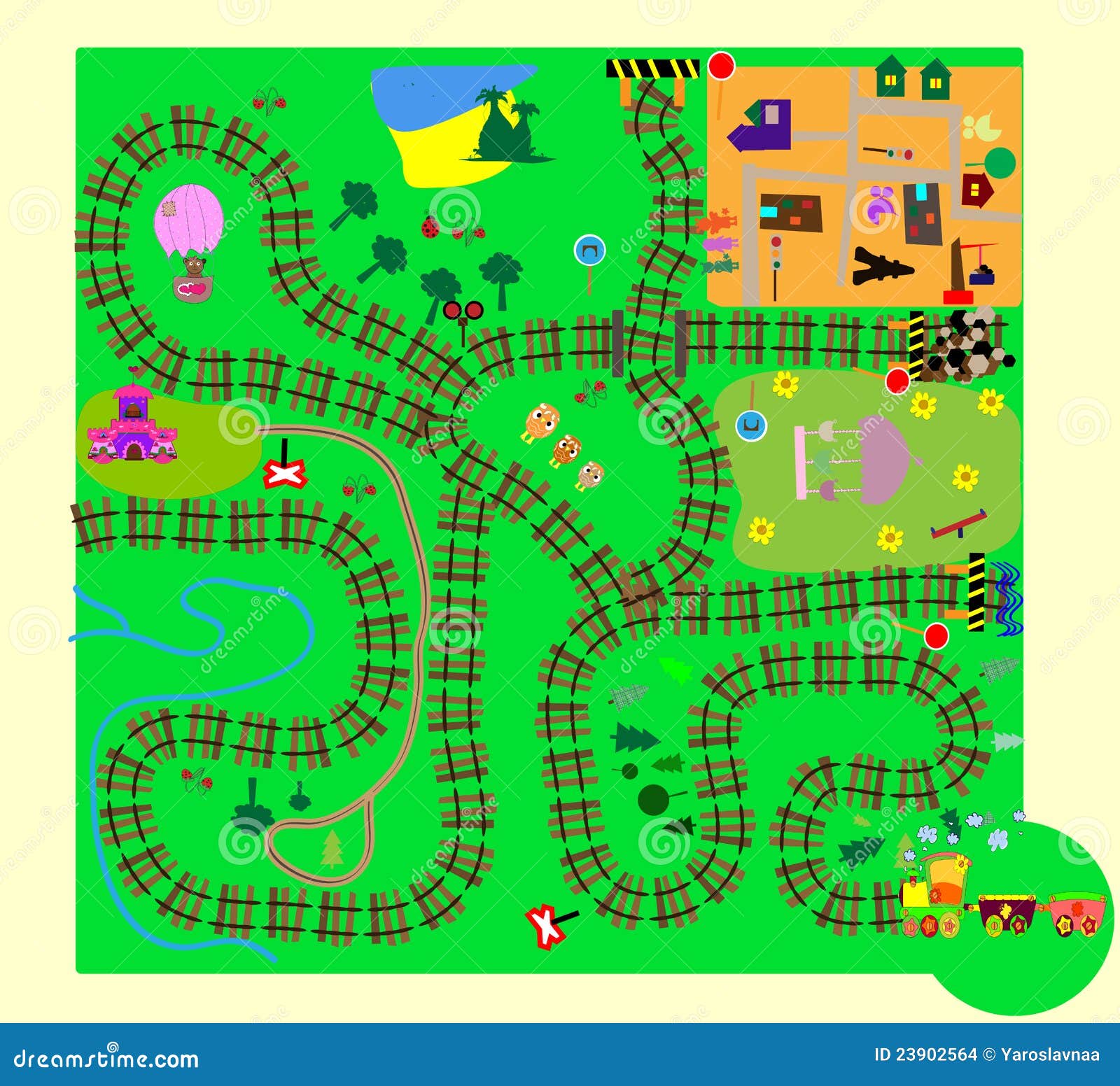 Train. Fun Children S Maze of Vector Stock Vector - Illustration of ...
