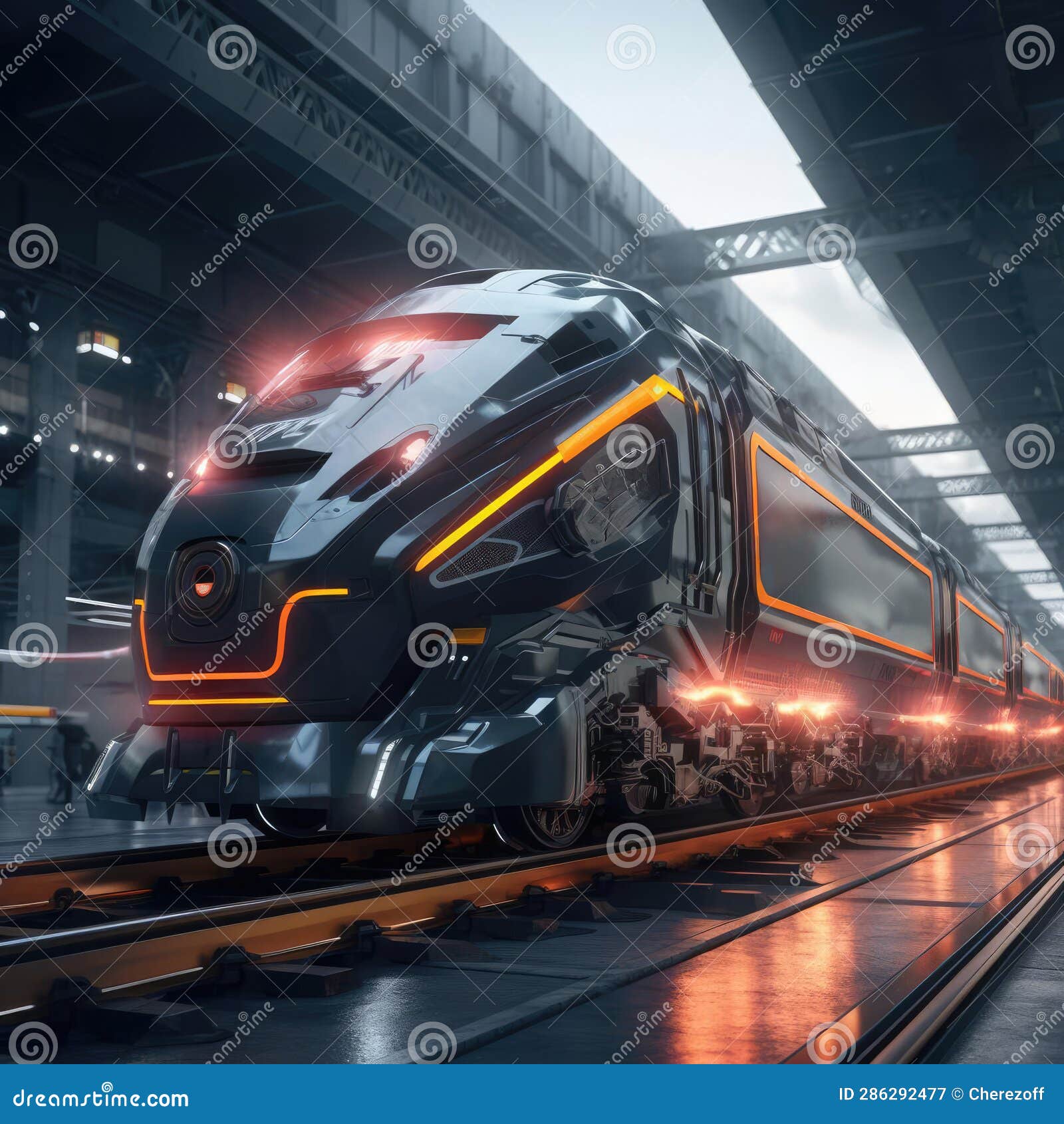 The Train of the Future Powered by Magnetic Technology Stock ...