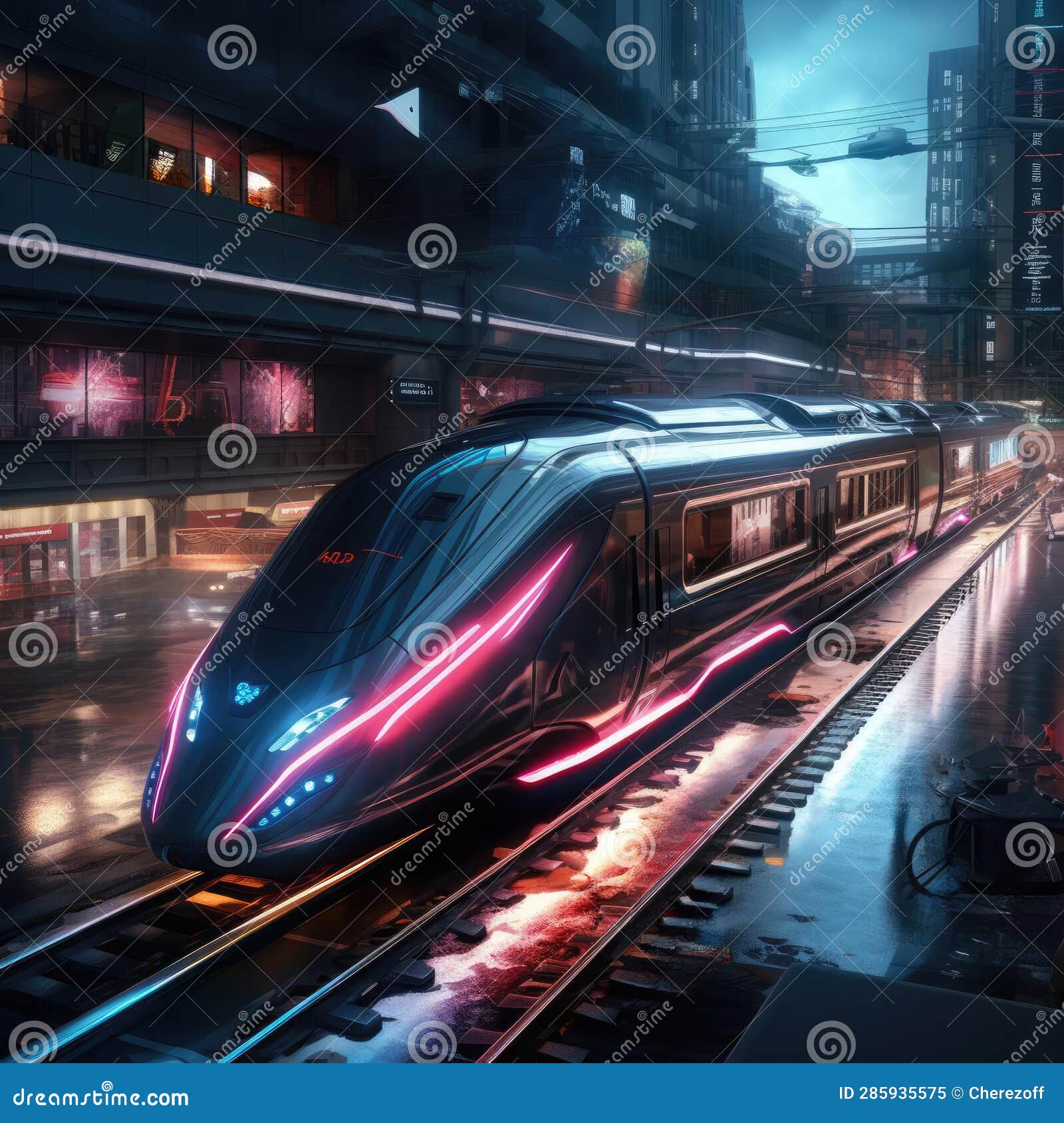 The Train of the Future Powered by Magnetic Technology Stock ...