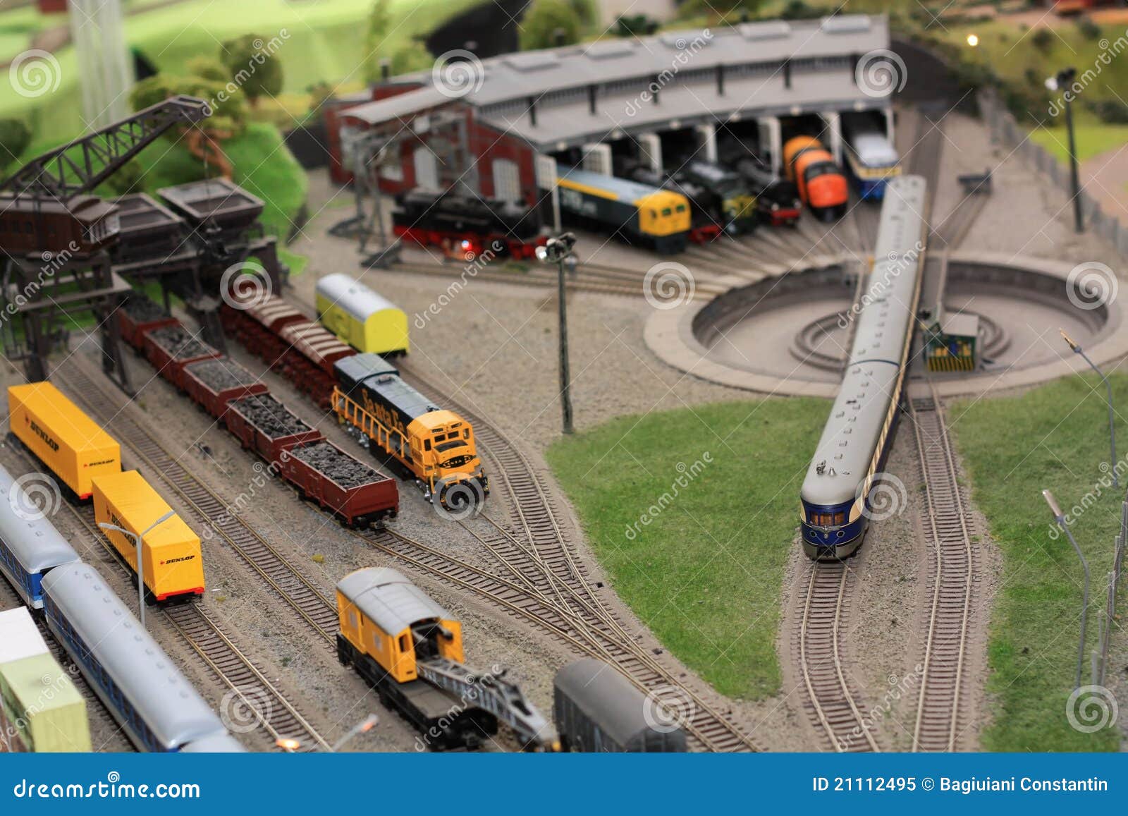 Train Garage stock image. Image of rail, steel, train - 21112495