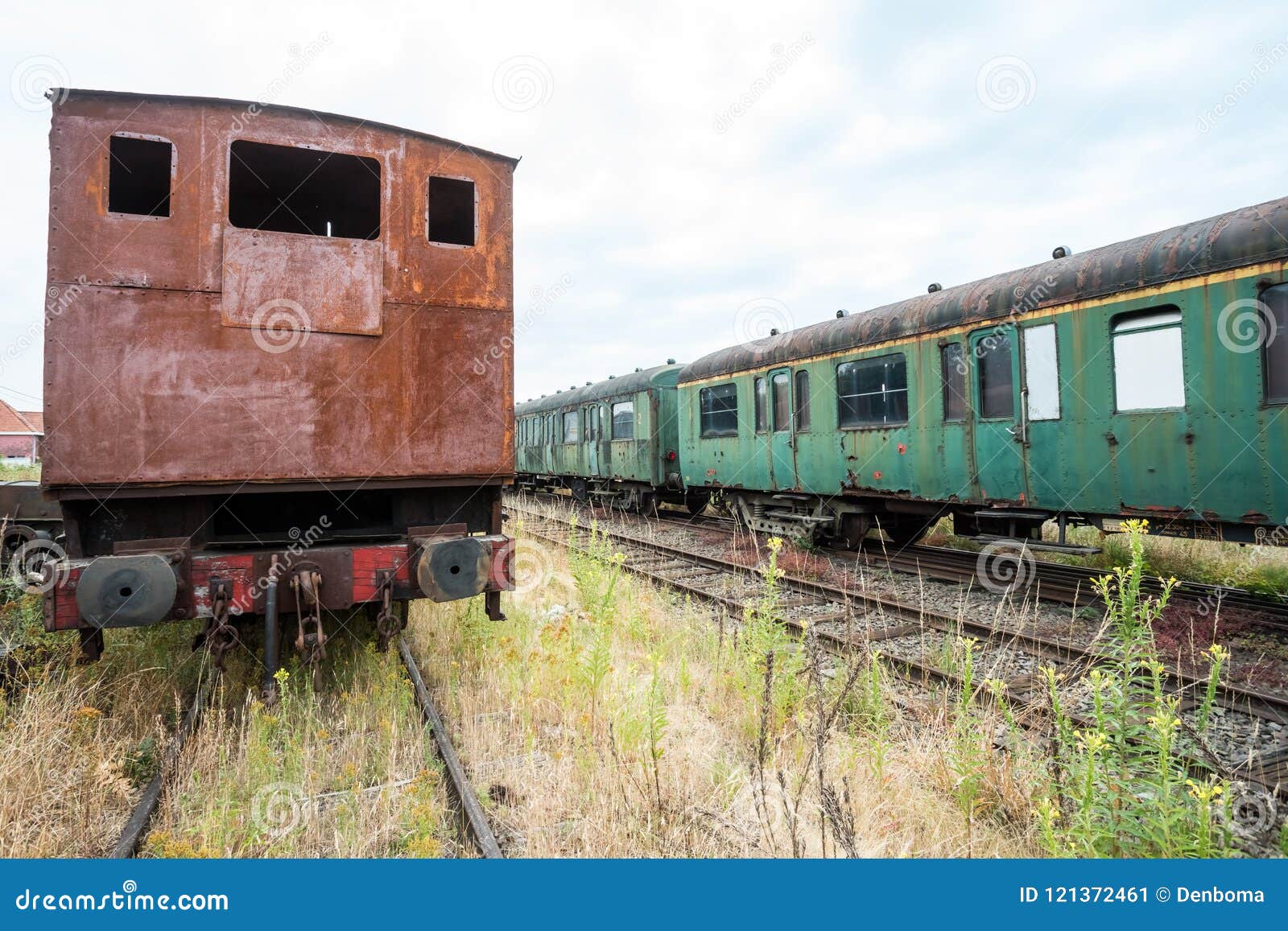 An train graveyard stock image. Image of engine, cemetery - 121372461