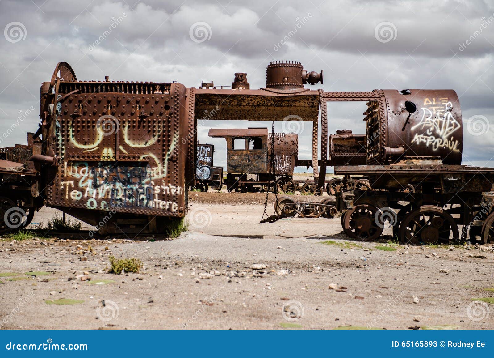 The Train Graveyard stock image. Image of graffiti, railway - 65165893