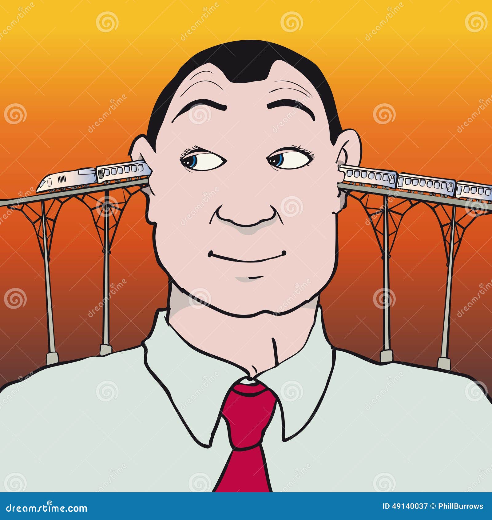 A Train With A Strange Structure Stock Photography | CartoonDealer.com ...