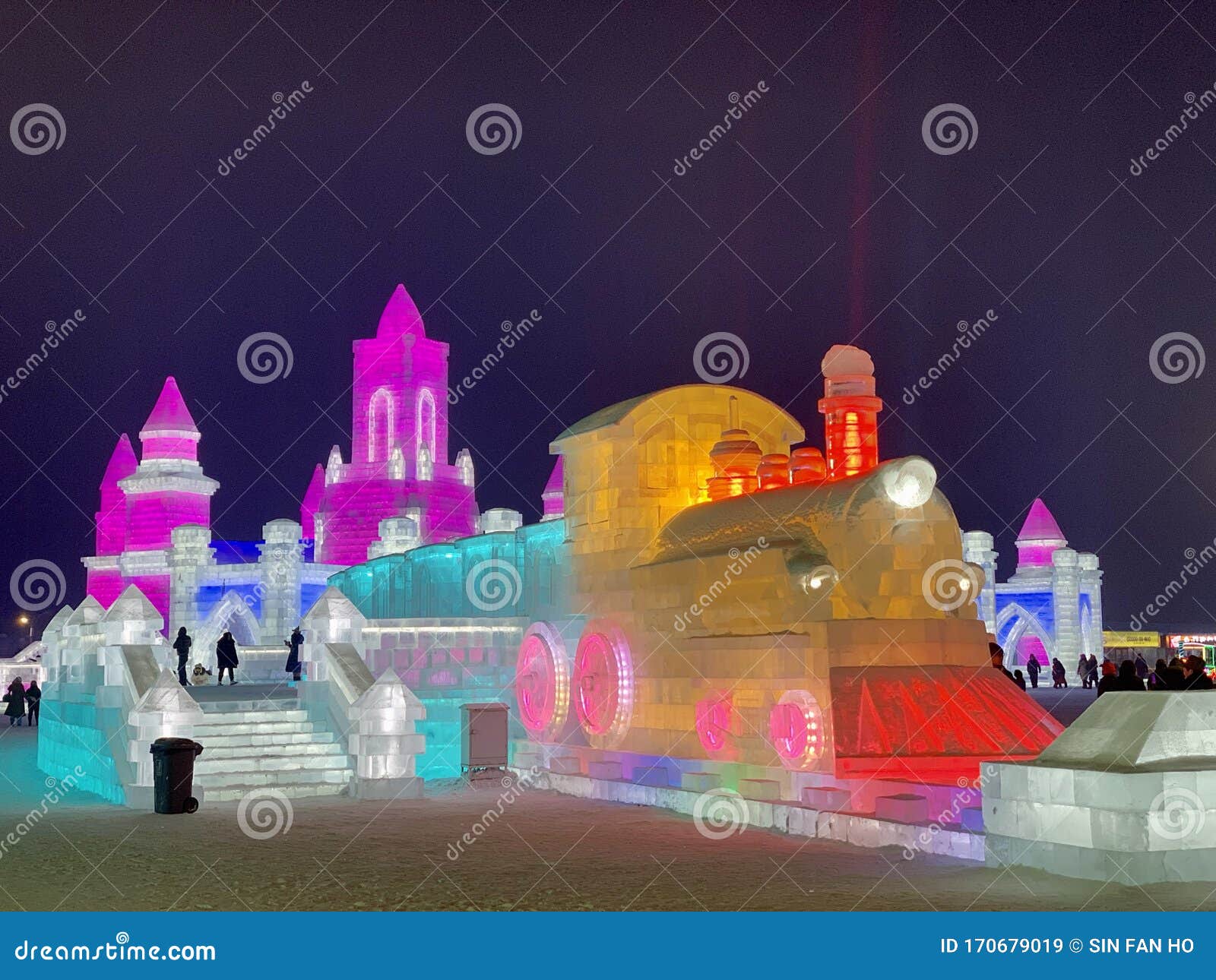 Ice sculpture editorial stock image. Image of harbin - 170679019
