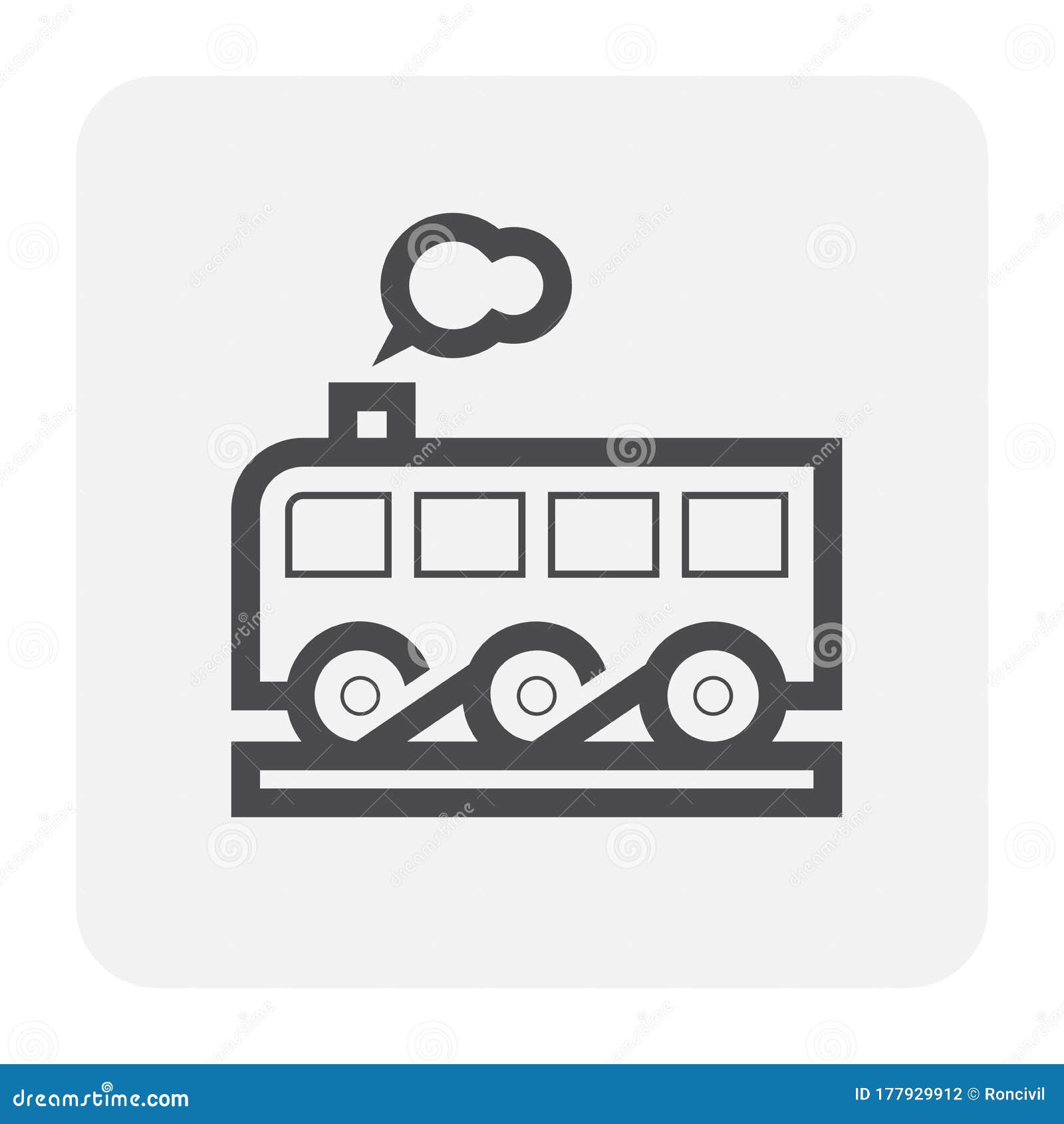 Train icon black stock vector. Illustration of silhouette - 177929912
