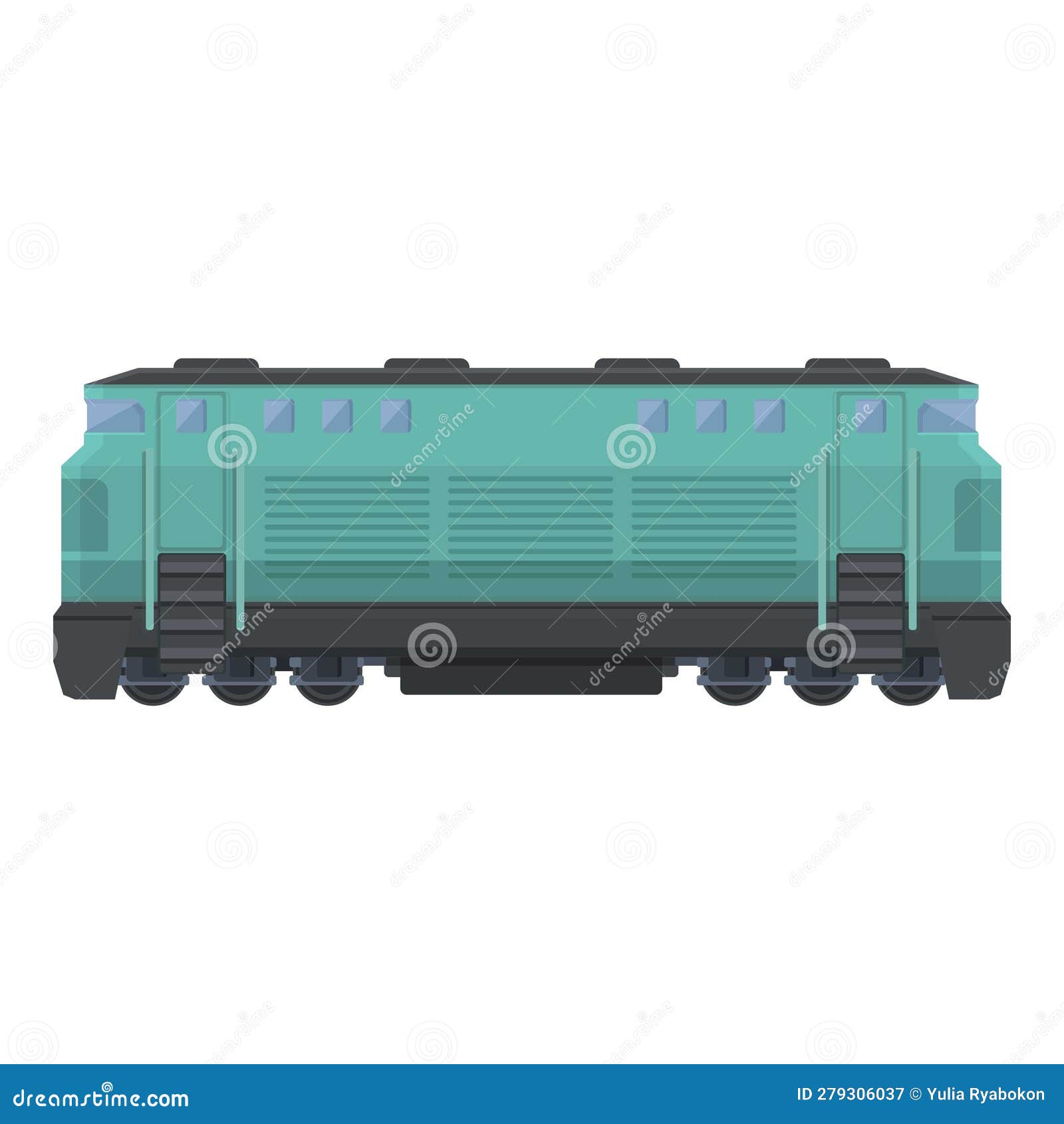 Train Icon Cartoon Vector. Cargo Rail Stock Vector - Illustration of ...