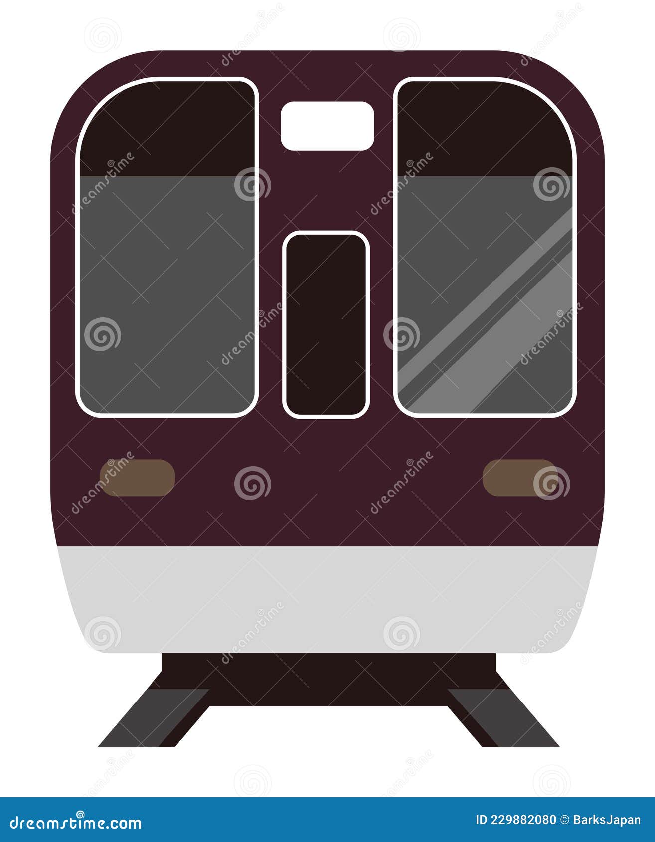 Train Icon Front View Vector Illustration Stock Vector - Illustration ...