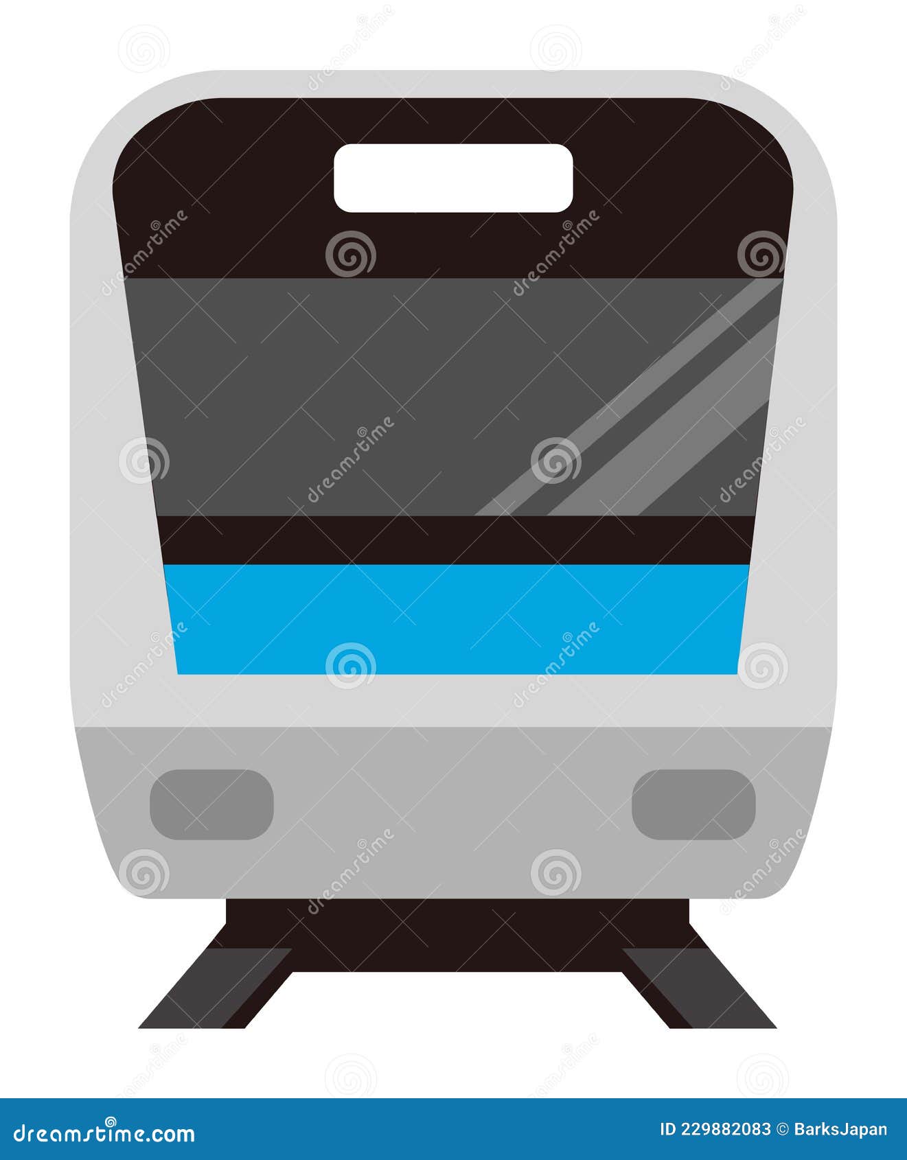 Train Icon Front View Vector Illustration Stock Vector - Illustration ...