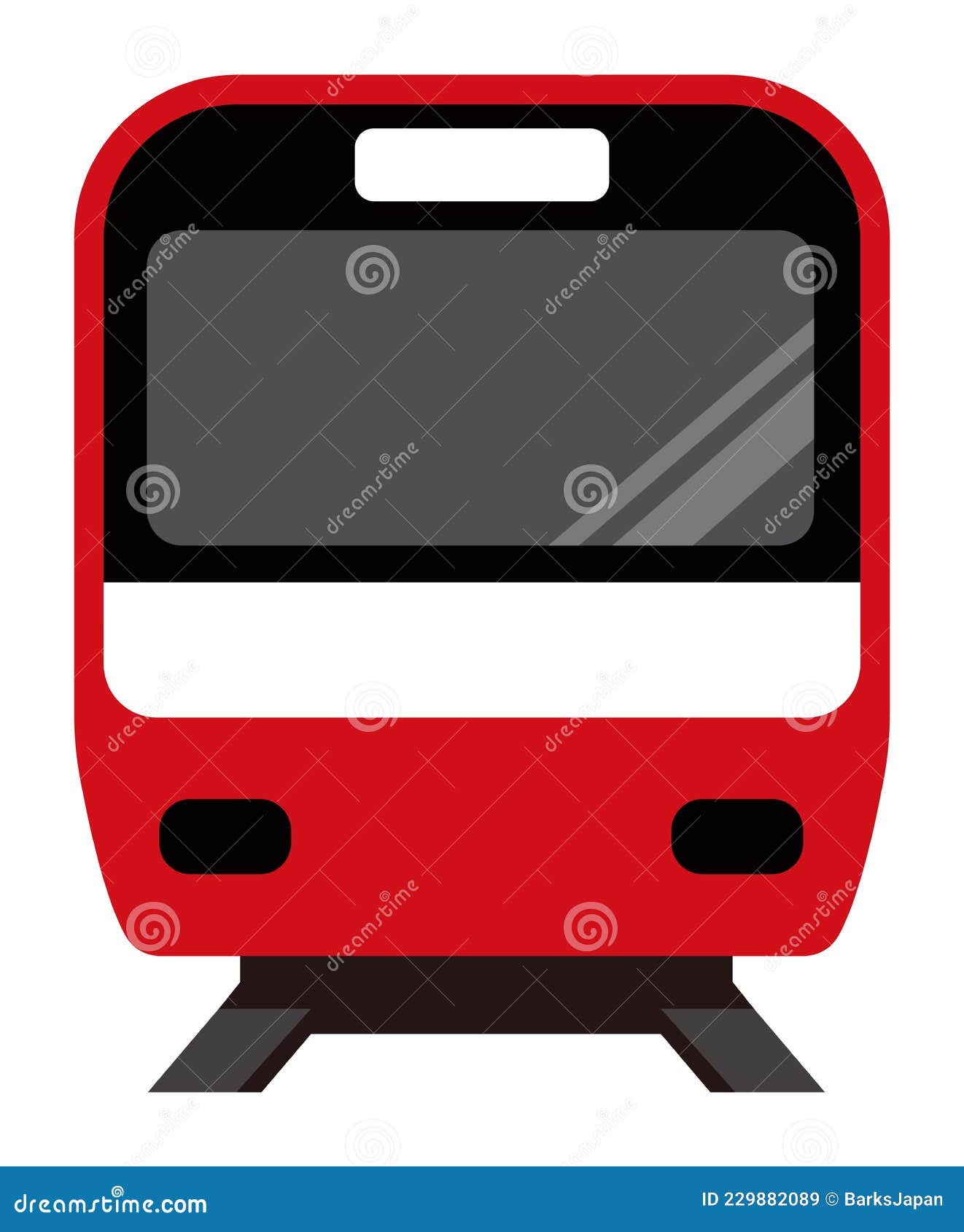 Train Icon Front View Vector Illustration Stock Vector - Illustration ...