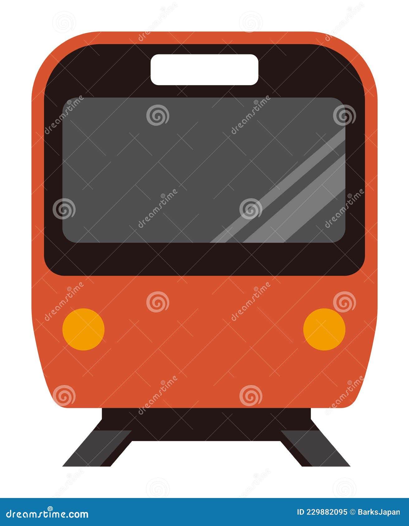 Train Icon Front View Vector Illustration Stock Vector - Illustration ...