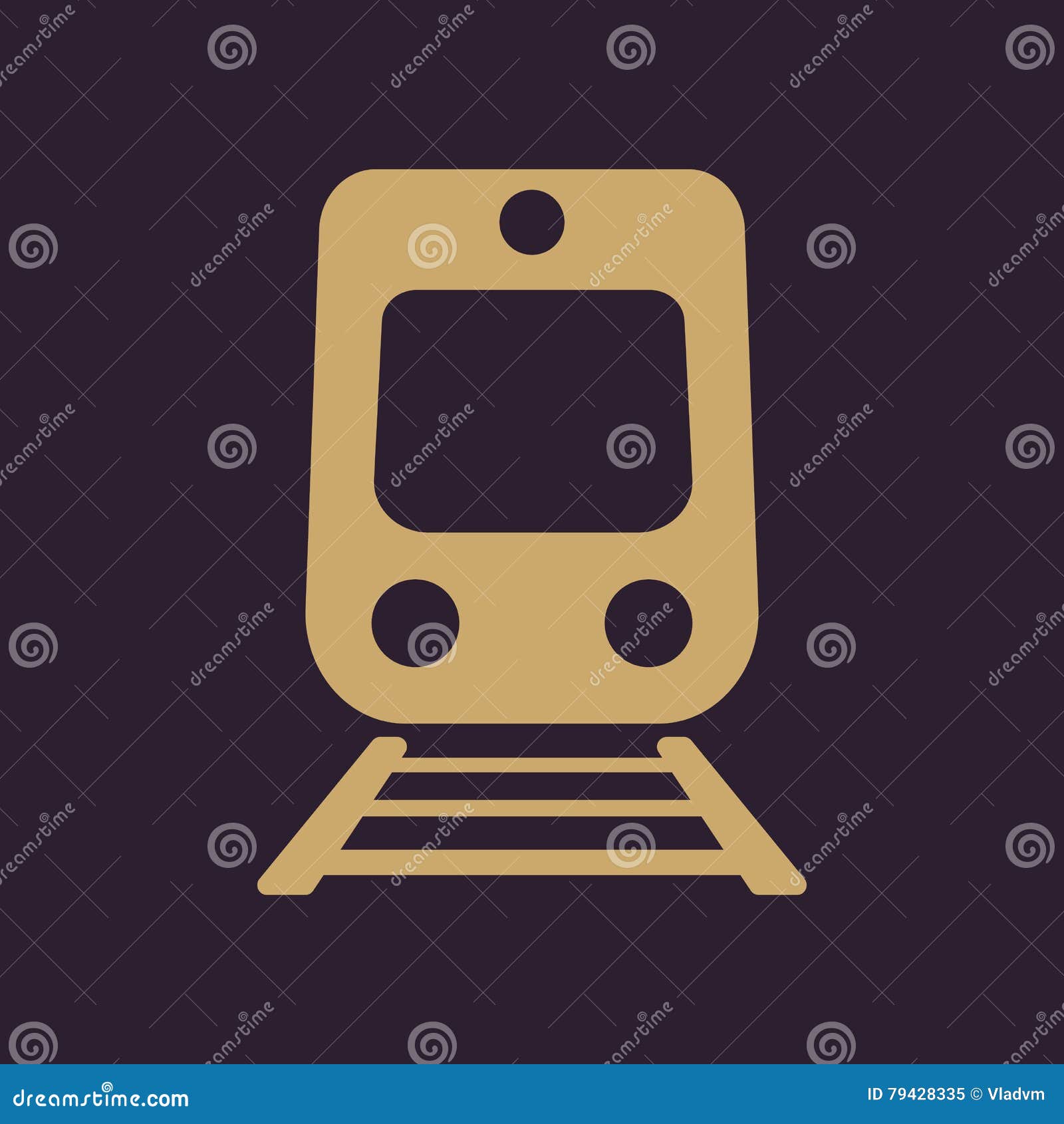 The Train Icon. Railway Symbol Stock Vector - Illustration of modern ...