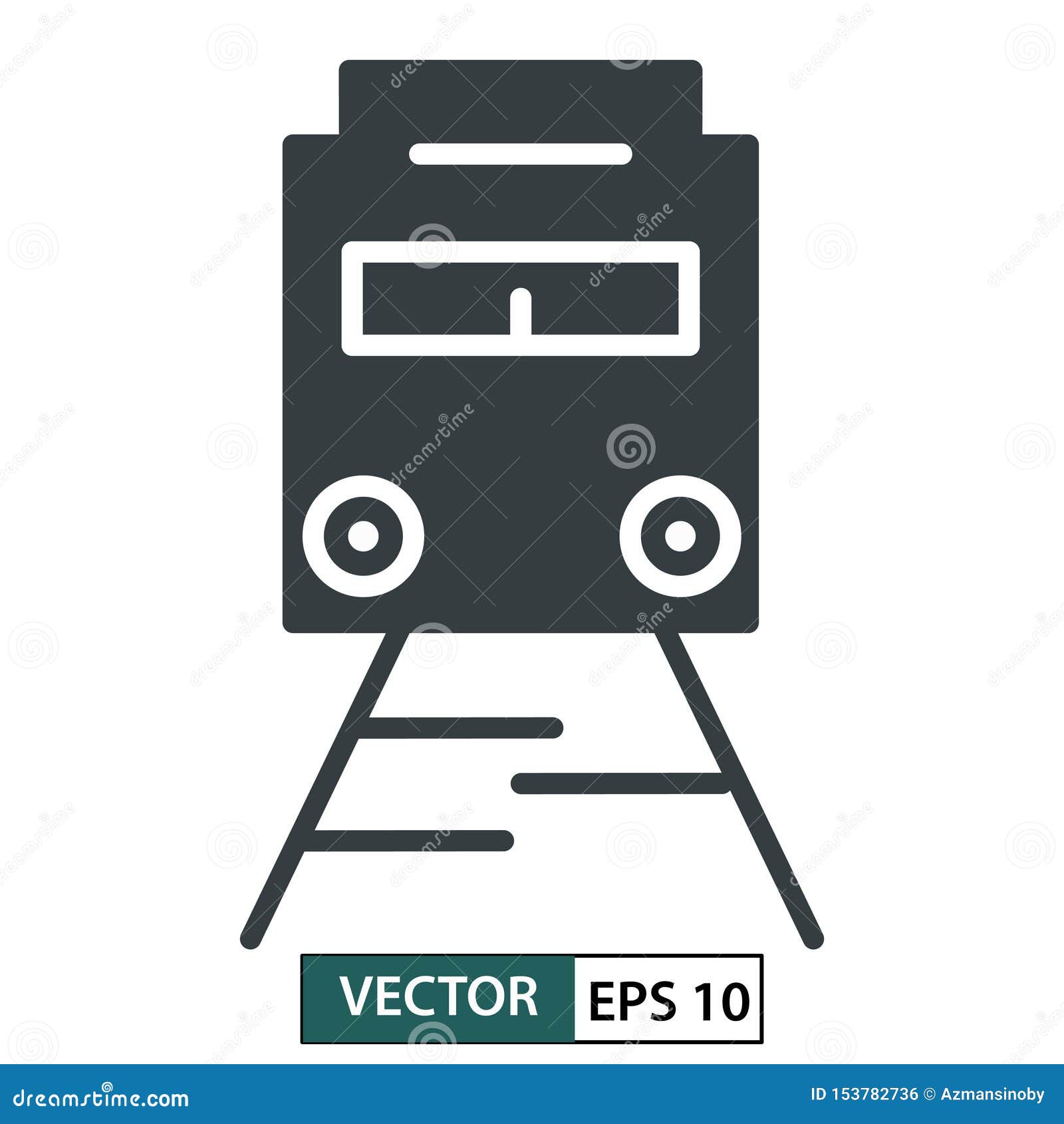 Train Icon, Symbol, Flat Design Isolated on White. Vector Illustration ...
