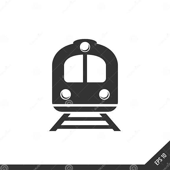Train Icon Symbol Vector on White Background Stock Vector ...