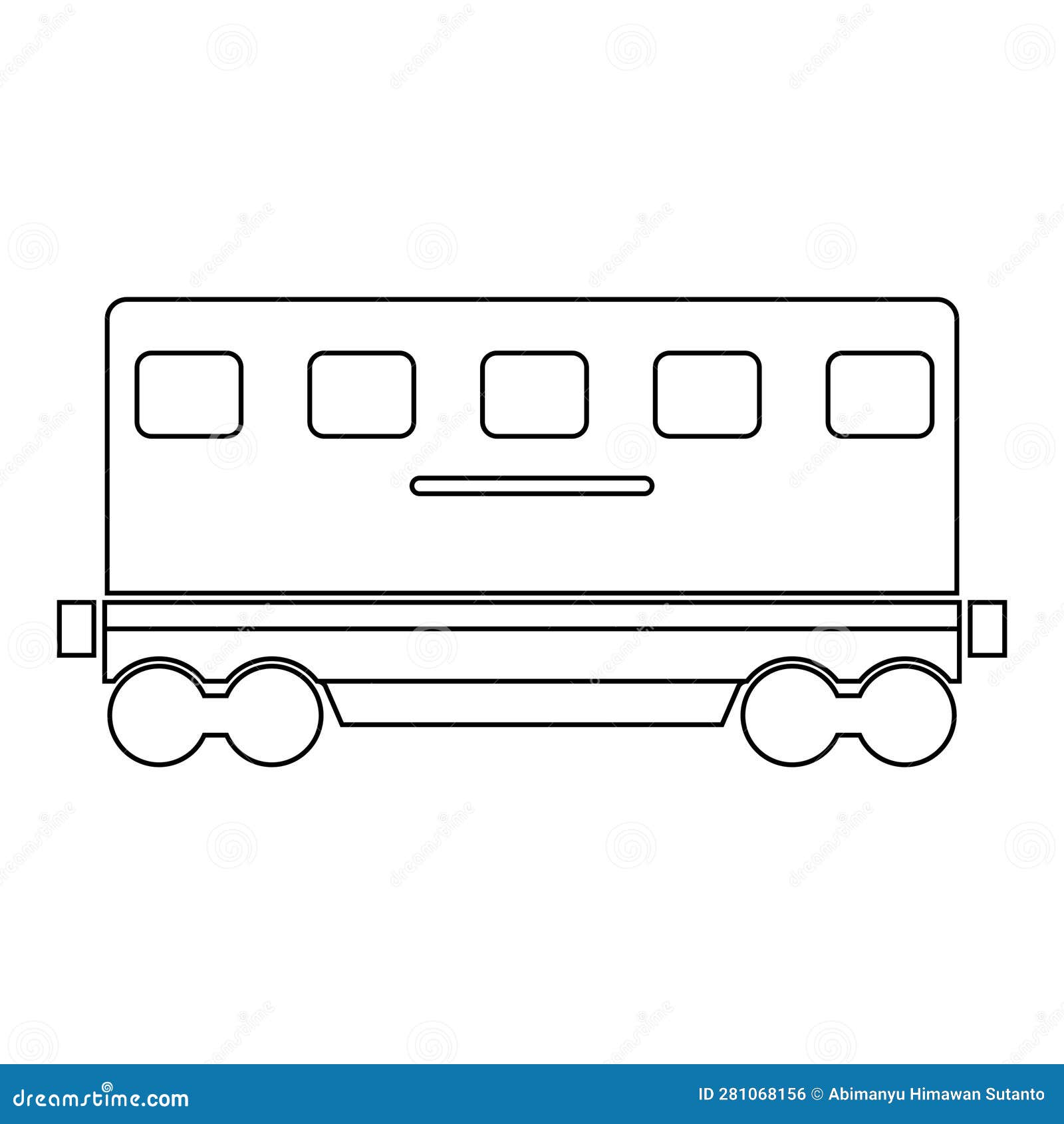 Train Carriage Outline