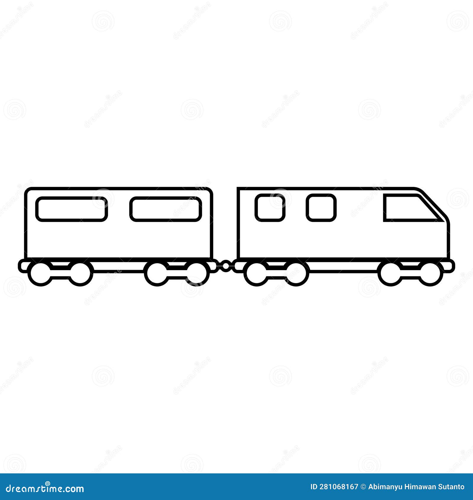 Train Icon, Train Carriage Vector Stock Vector - Illustration of ...