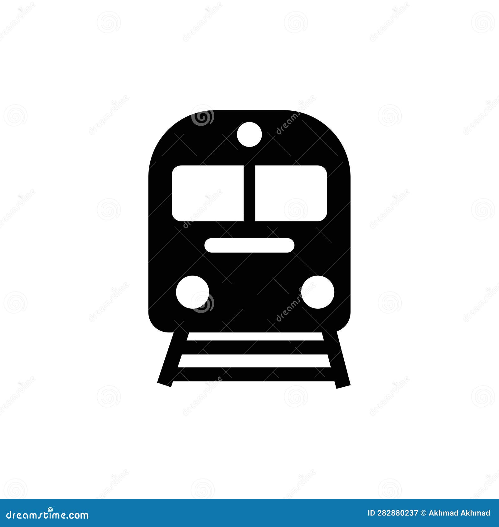 Train icon stock vector. Illustration of intercity, bullet - 282880237