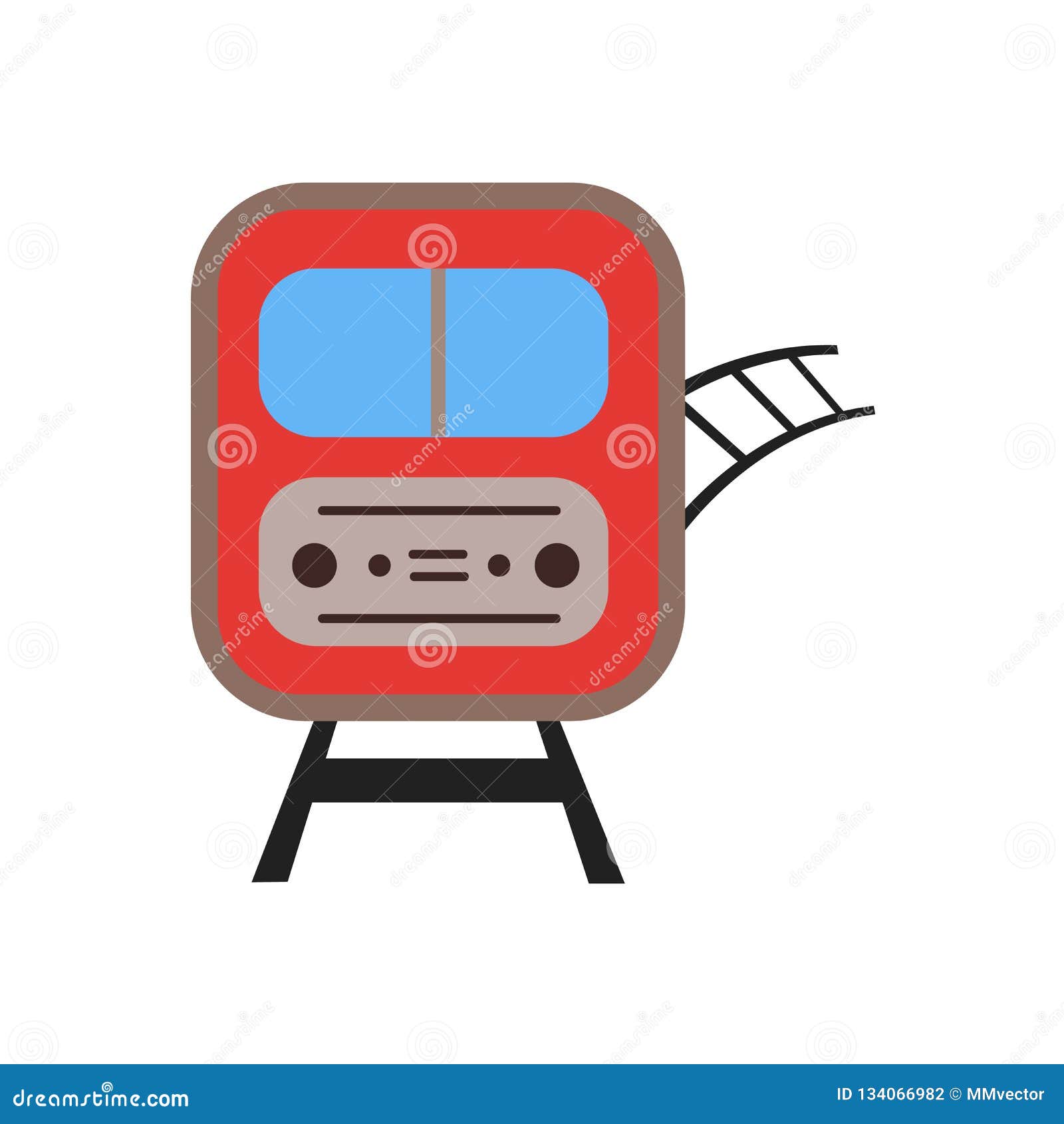 Train Icon Vector Sign and Symbol Isolated on White Background, Train ...