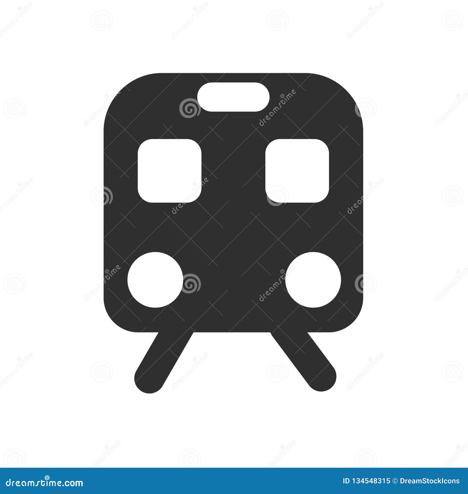 Train Icon Vector Sign and Symbol Isolated on White Background, Train ...